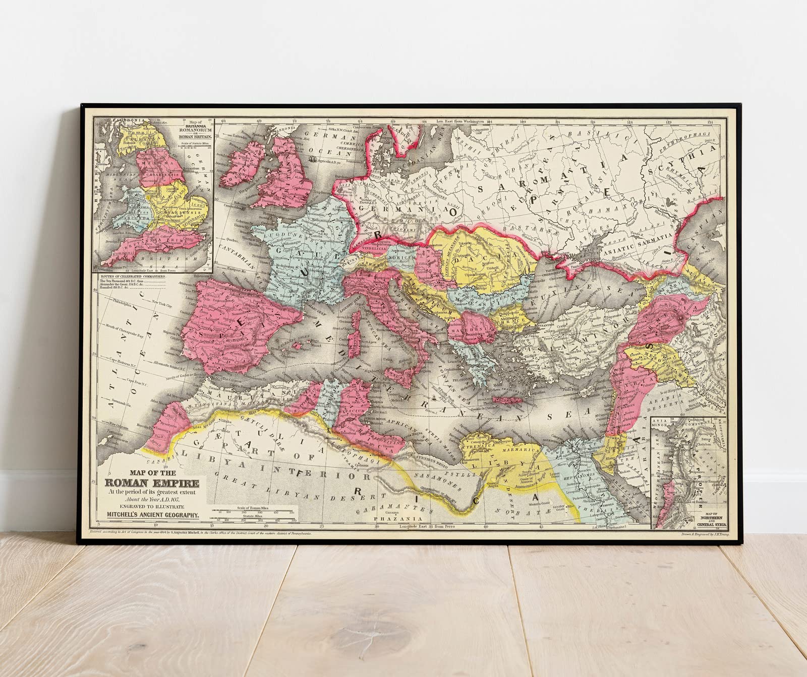 Amazon.com: Historic Map - Map of the Roman Empire at the period of its ...