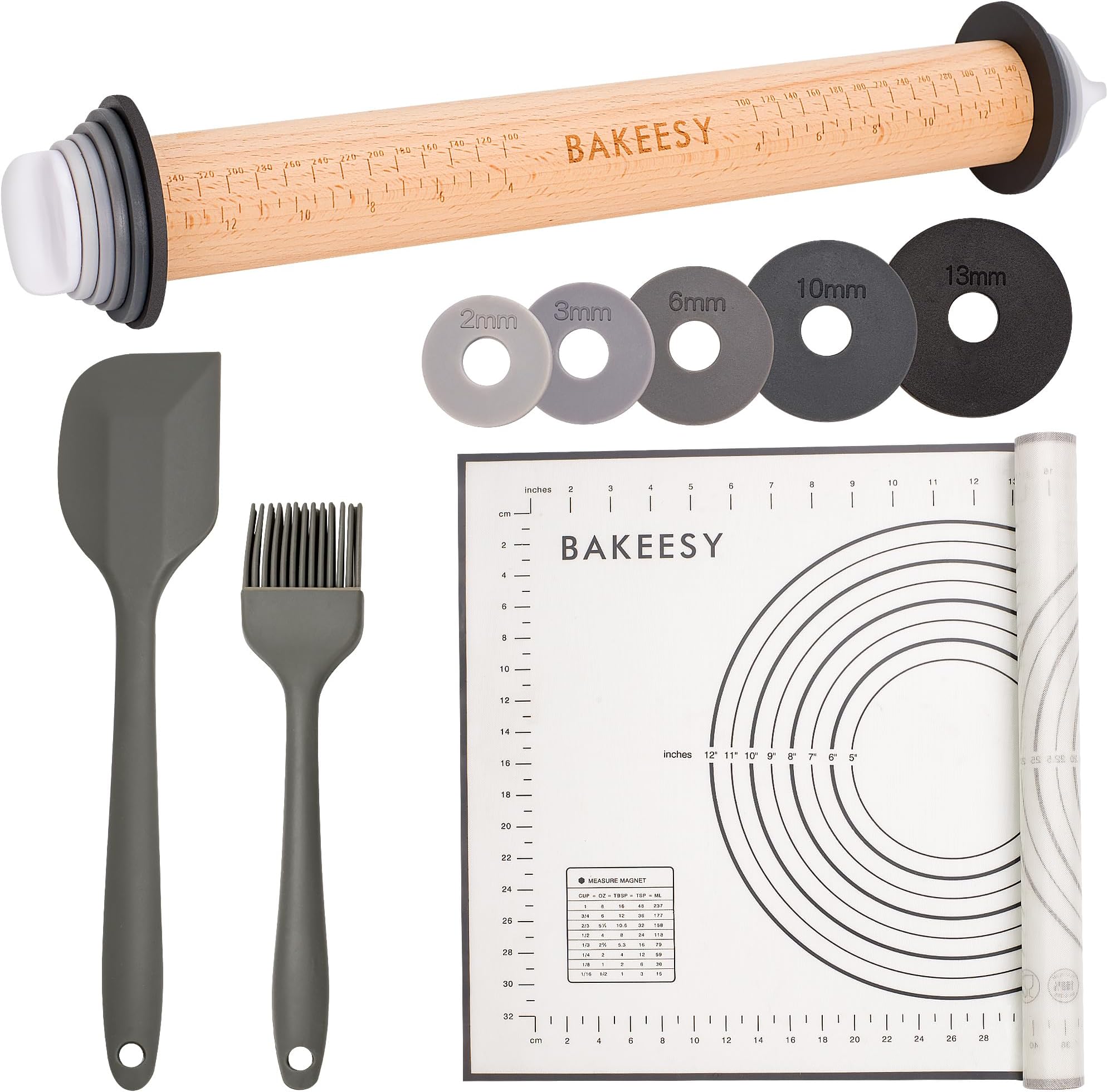 Amazon.com: Adjustable Rolling Pin Rings and Screws Set for QUELLANCE ...