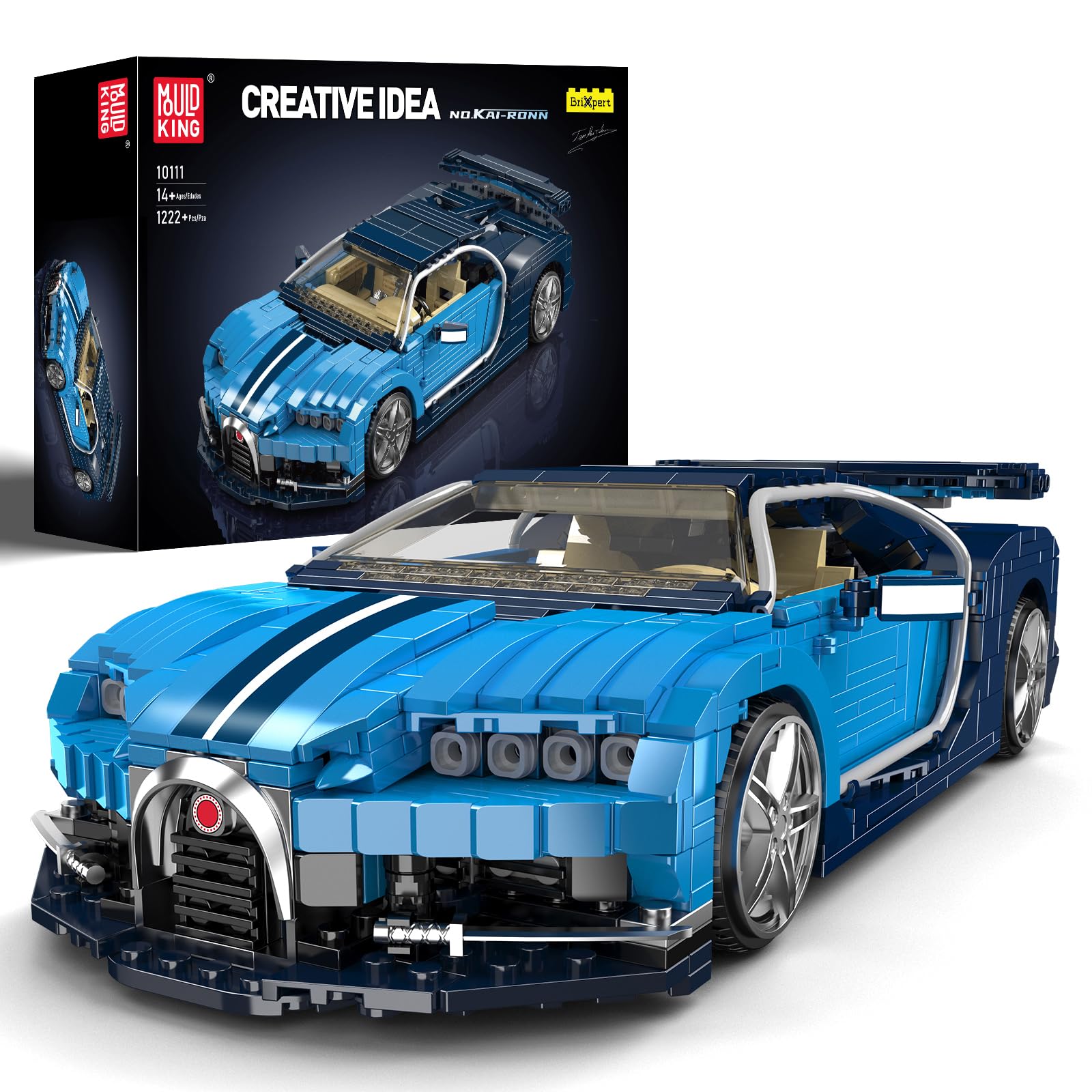 Amazon.com: Mould King 10111 Super Sports Car Building Blocks, 1222 ...