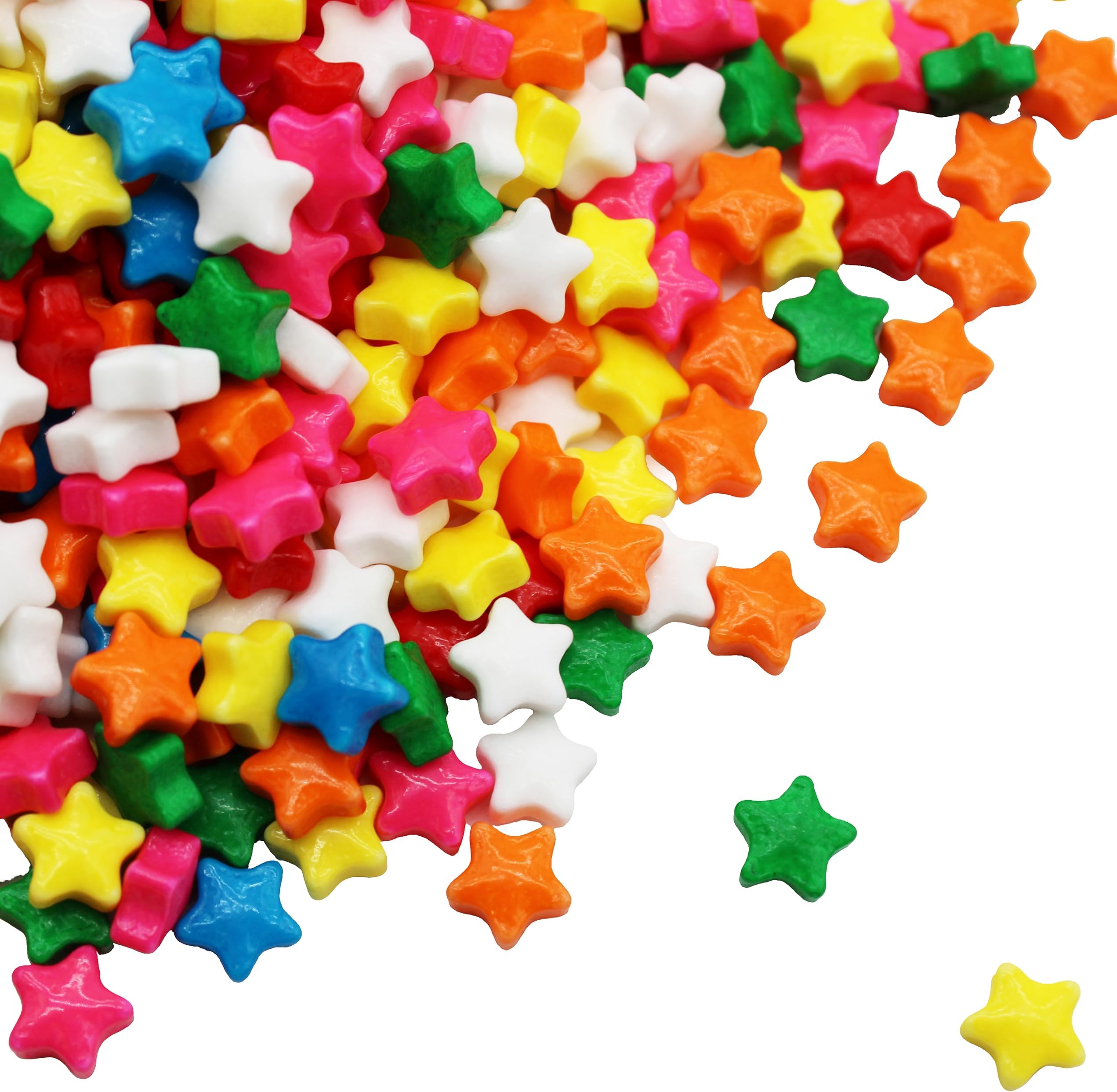 Amazon.com : Assorted Rainbow Hard Candy Stars 2 Pounds - Star Shaped ...