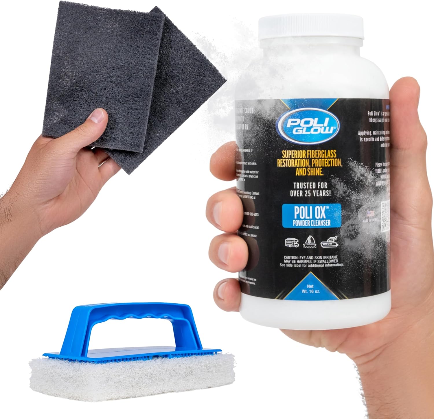 Poli Ox Oxidation Removal Kit for RVs & Boats - Removes Heavy Oxidation ...