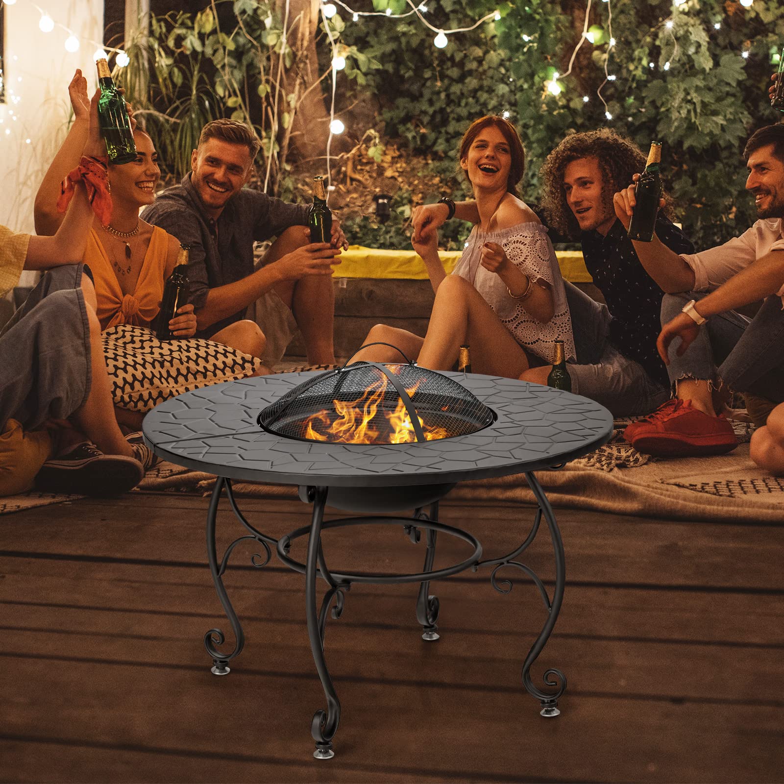 Mesa Con Fogata Para Barbacoa 33 Ideas De Mesas Para Fogatas | Mesa
