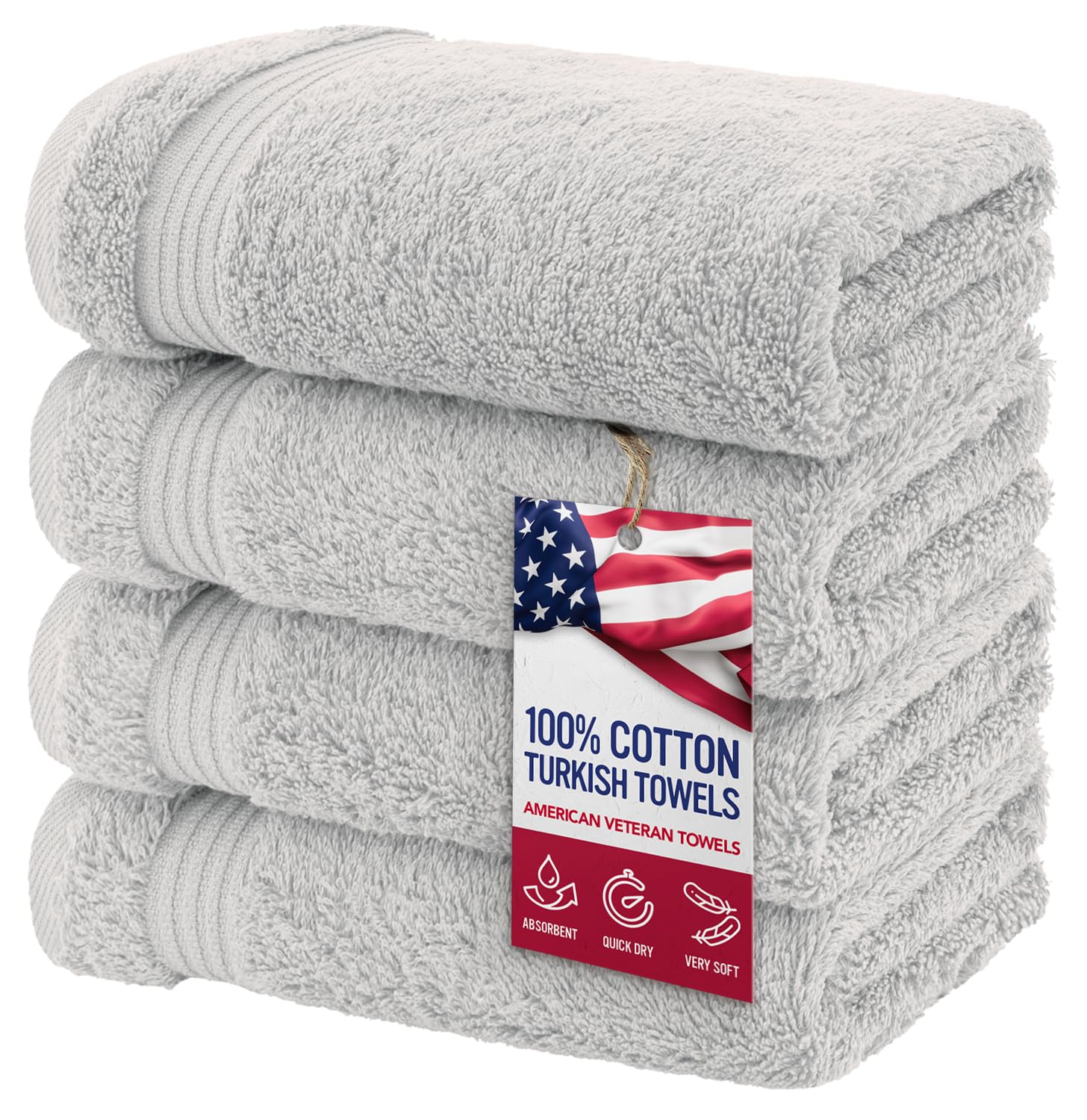 Amazon.com: American Veteran Towel, Hand Towels for Bathroom Set of 4 ...