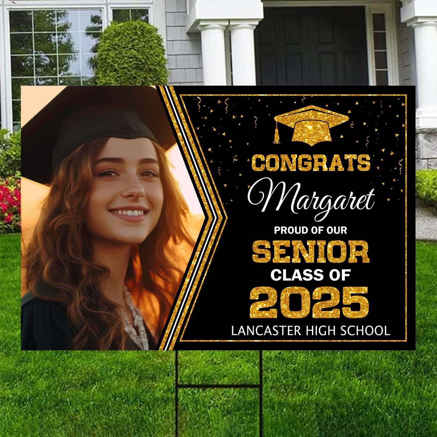 Amazon.com : Graduation Yard Sign 2025, College Graduate Custom Photo ...