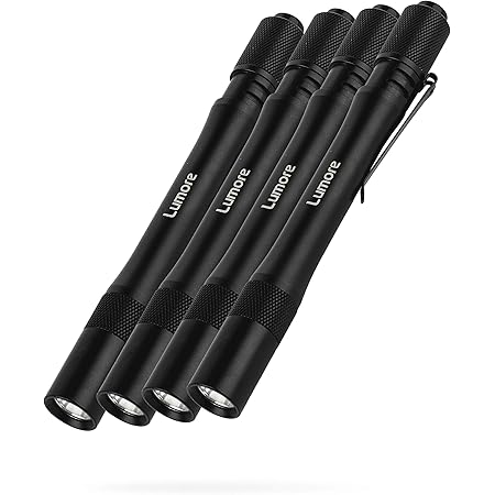 ELFGO 270 Lumens LED Pen Light, Zoomable Penlight Flashlight with 2*AAA ...
