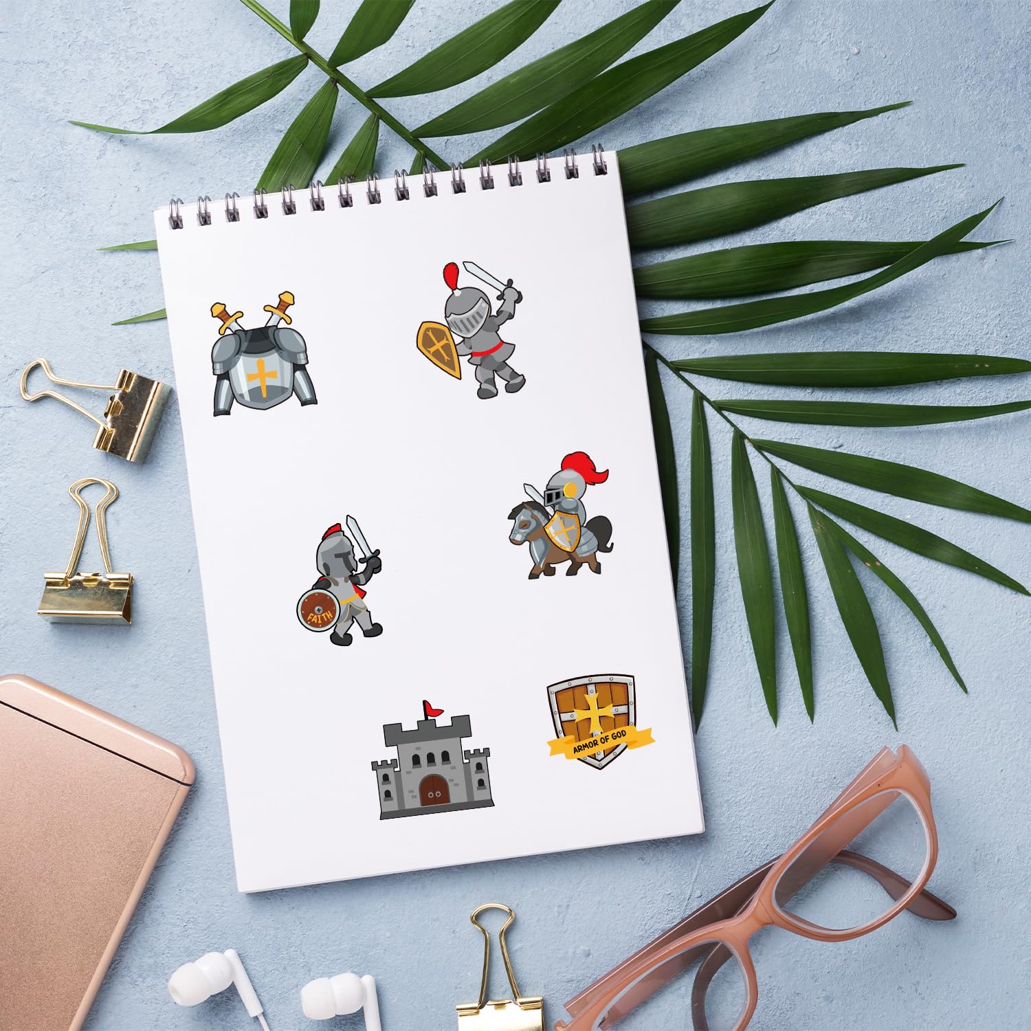 Snapklik.com : 300pcs Armor Of God Scene DIY Sticker Roll, Make Your ...