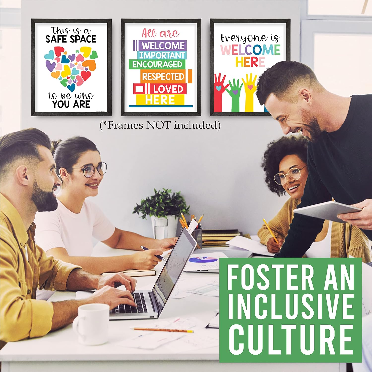 Buy 6 Colorful Poster Diversity Posters For Classroom Decor For ...