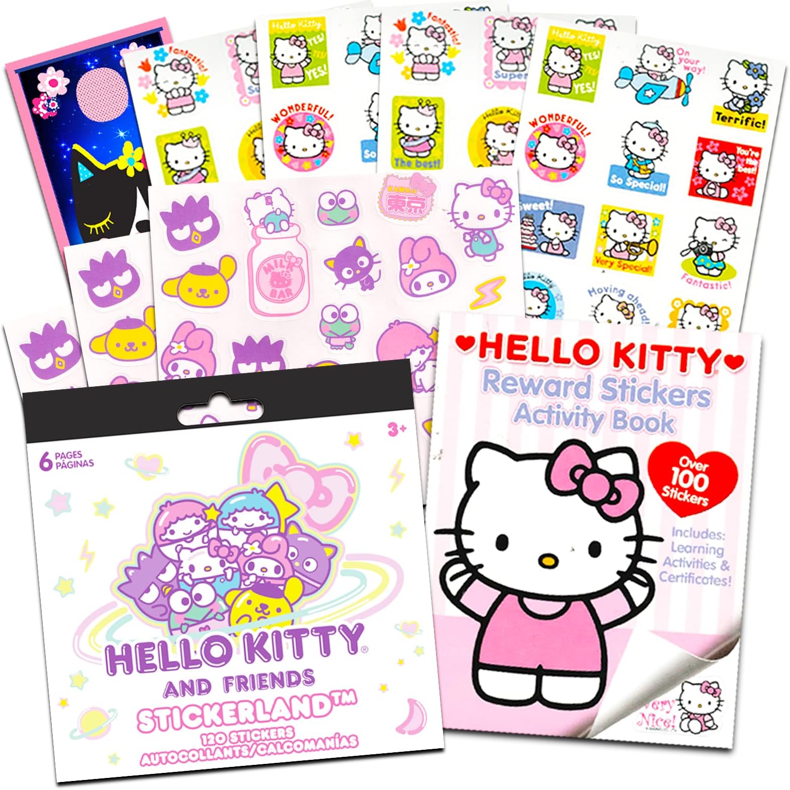 Amazon.com: Hello Kitty Ultimate Stickers Bundle - Over 300 Hello Kitty ...
