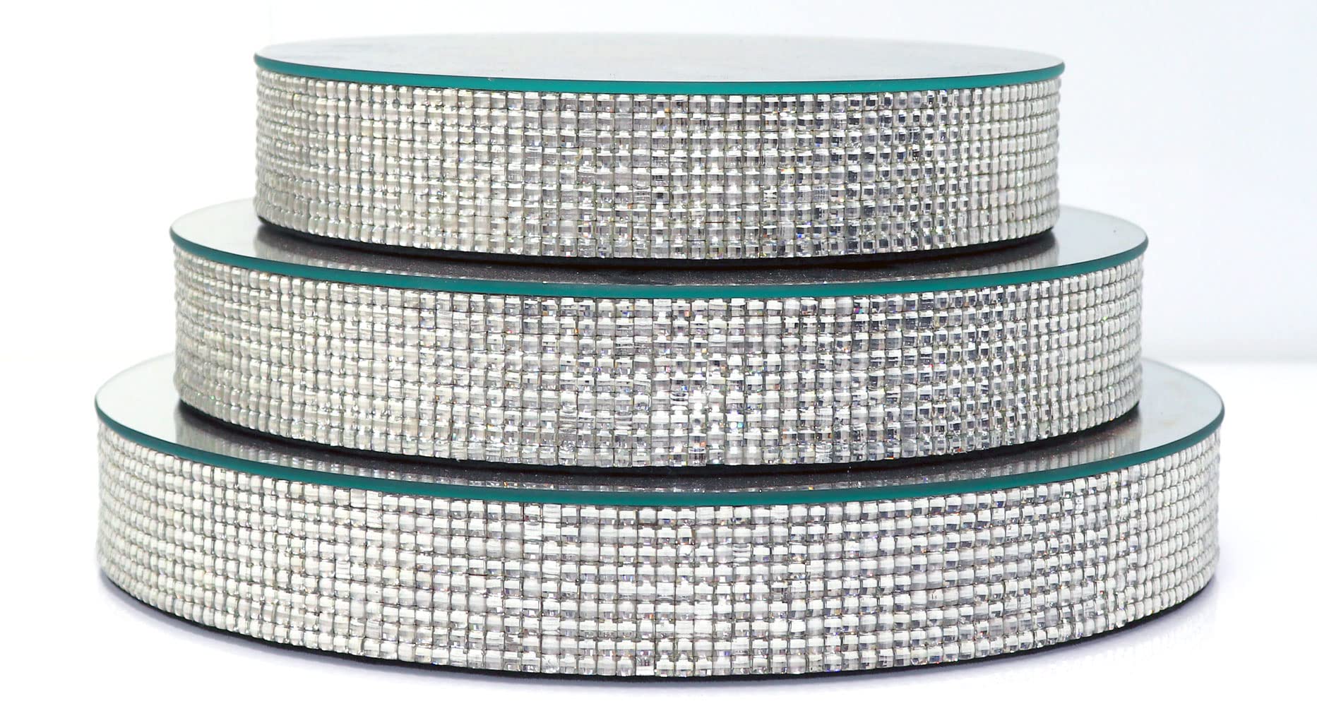 GIMORRTO Diamond Display Riser 3 PC, Glam Accent Table Display Platform ...