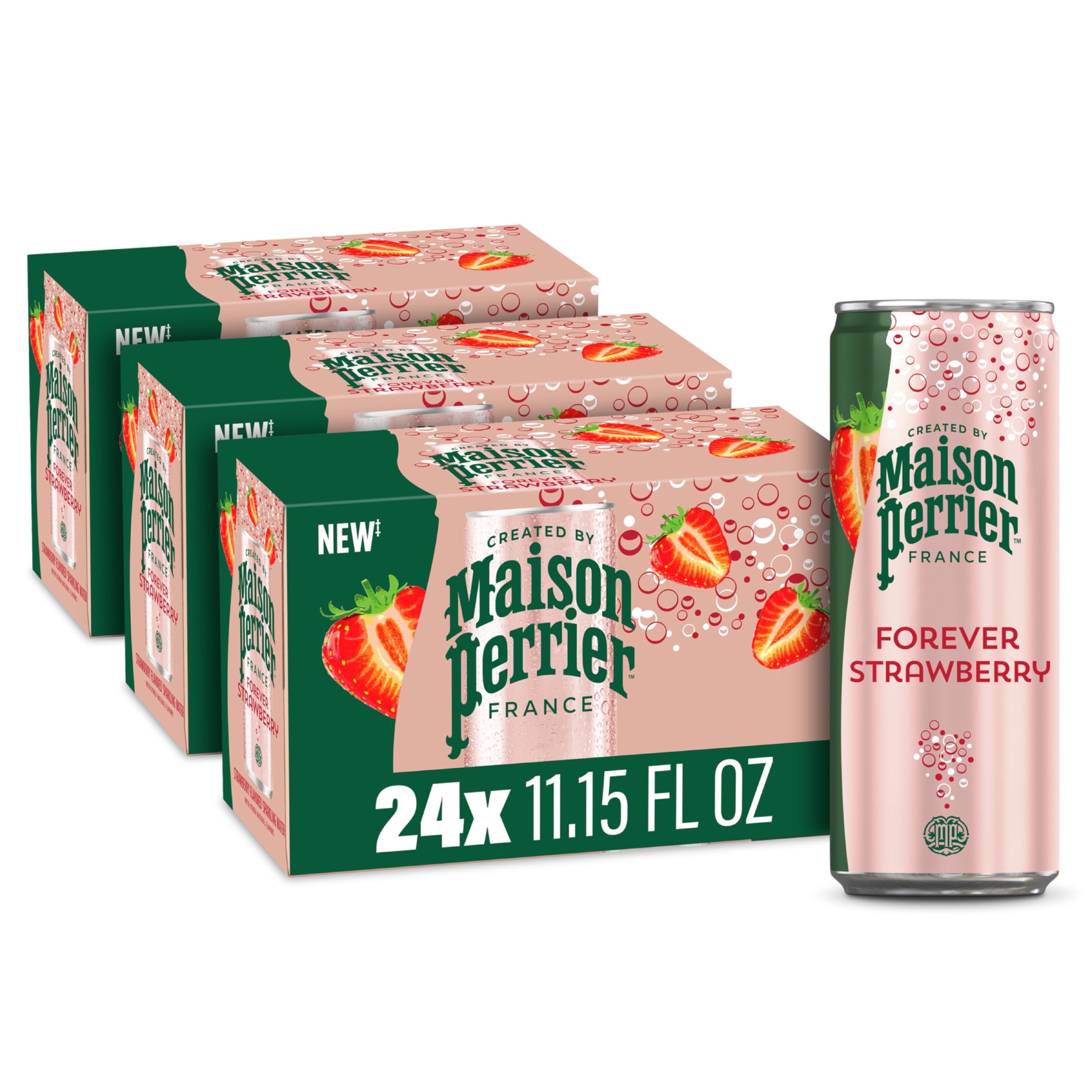 Amazon.com: Maison Perrier Strawberry Flavored Sparkling Water, 11.15 ...