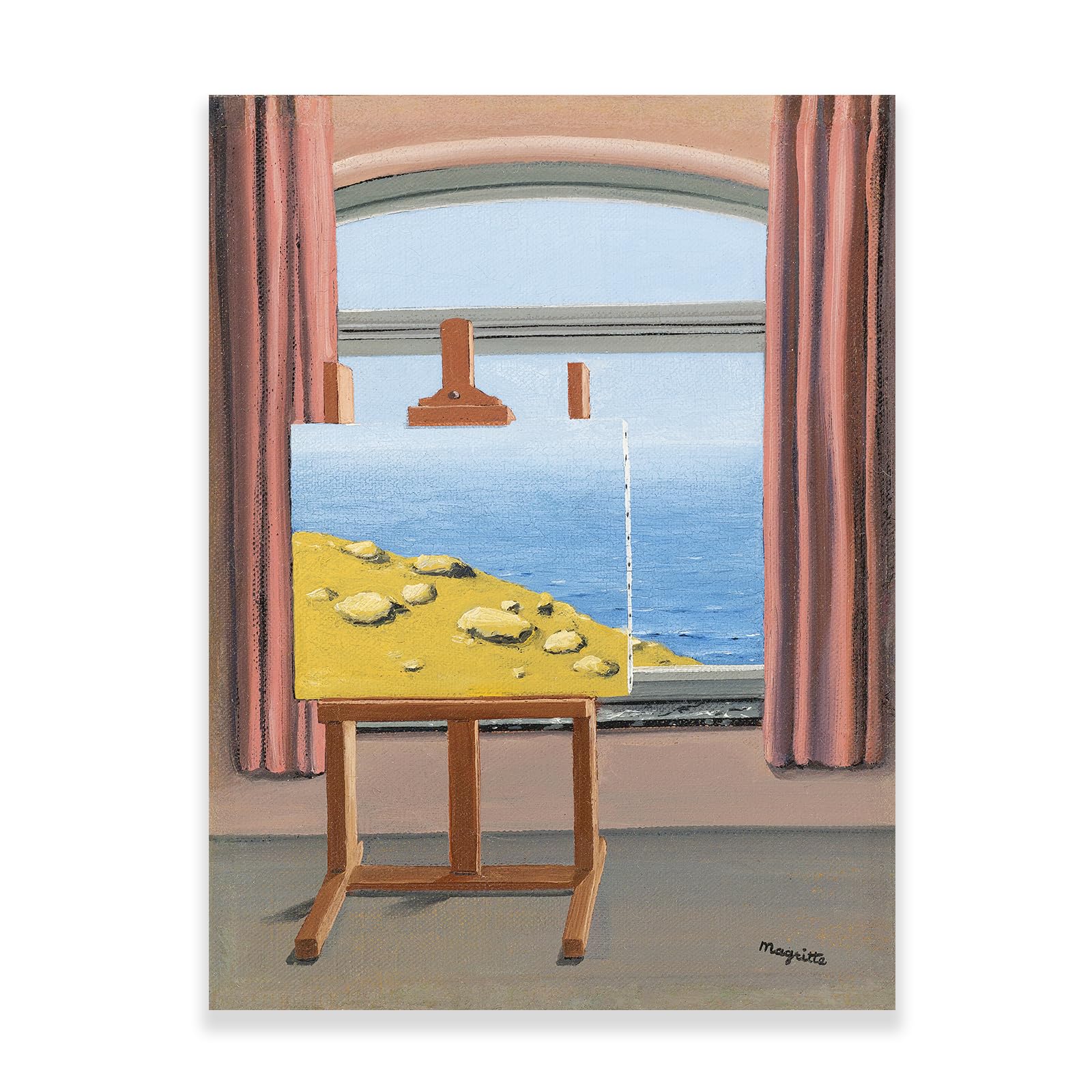 Amazon.com: Yimissrui Rene Magritte Wall Art Prints - The Human ...