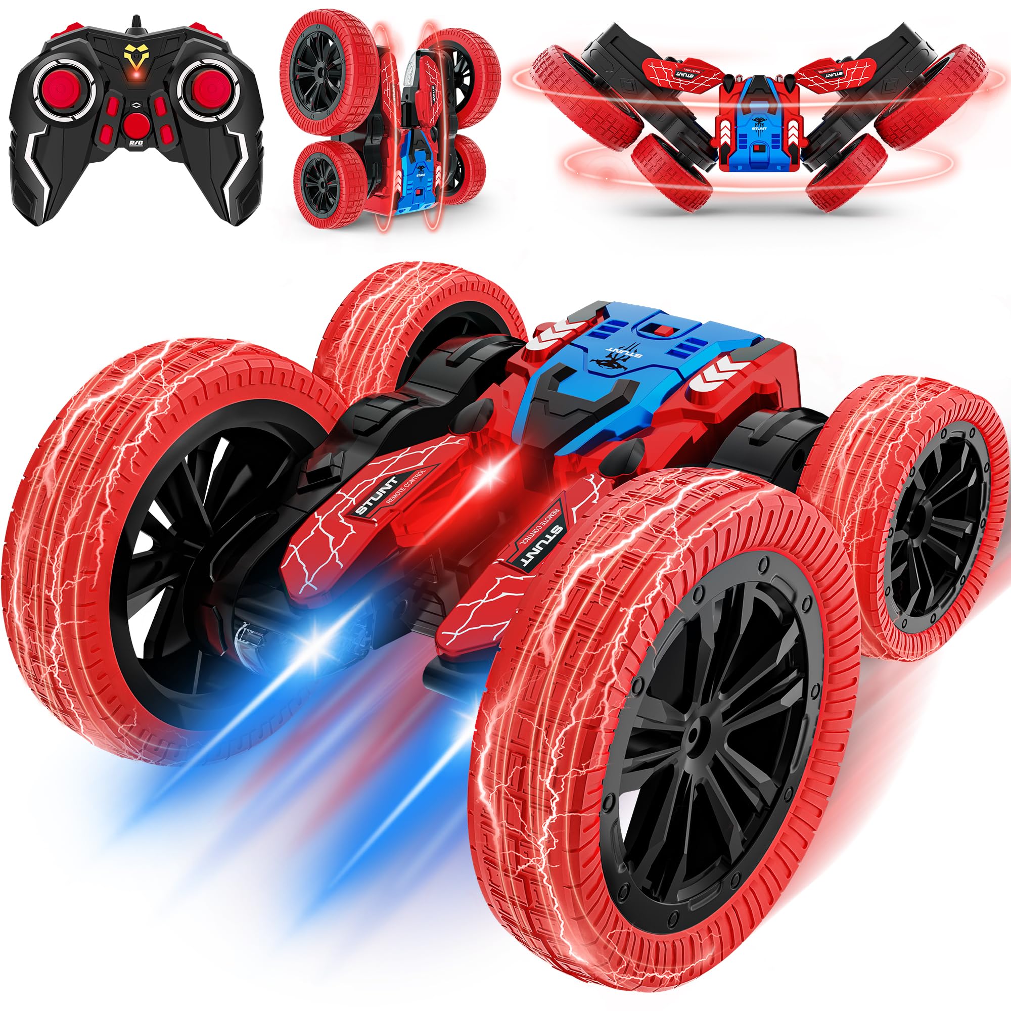 Snapklik.com : Remote Control Cars, Double Sided RC Stunt Car