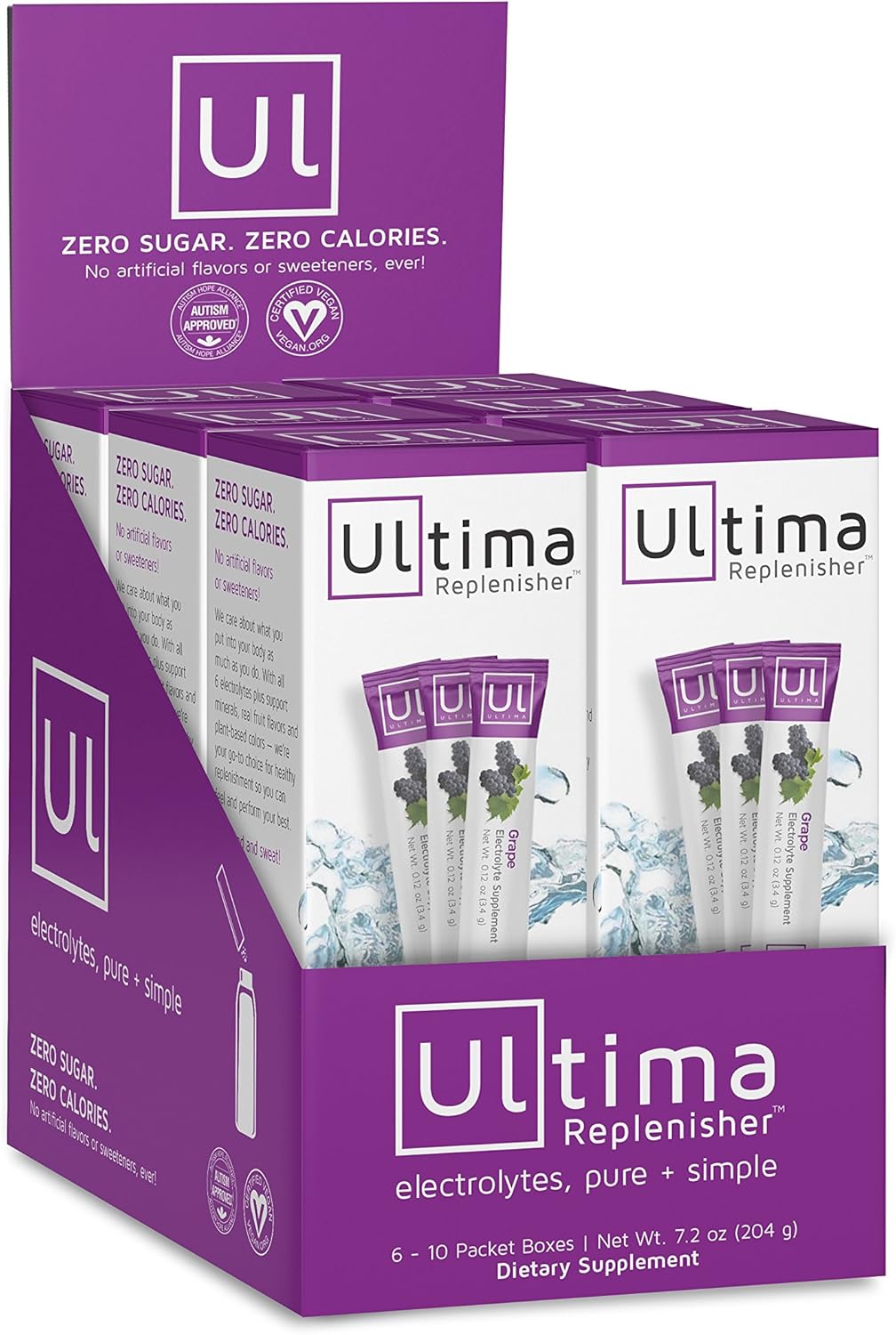Amazon.com: Ultima Hydrating Electrolyte Powder, Grape, 60 Count ...