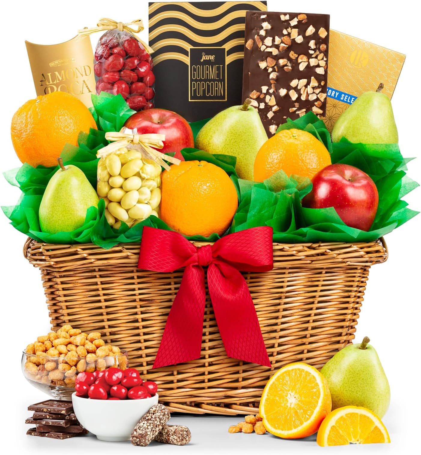Amazon.com : Five Star Premium Fresh Fruit, Cookies & More Gift Basket ...