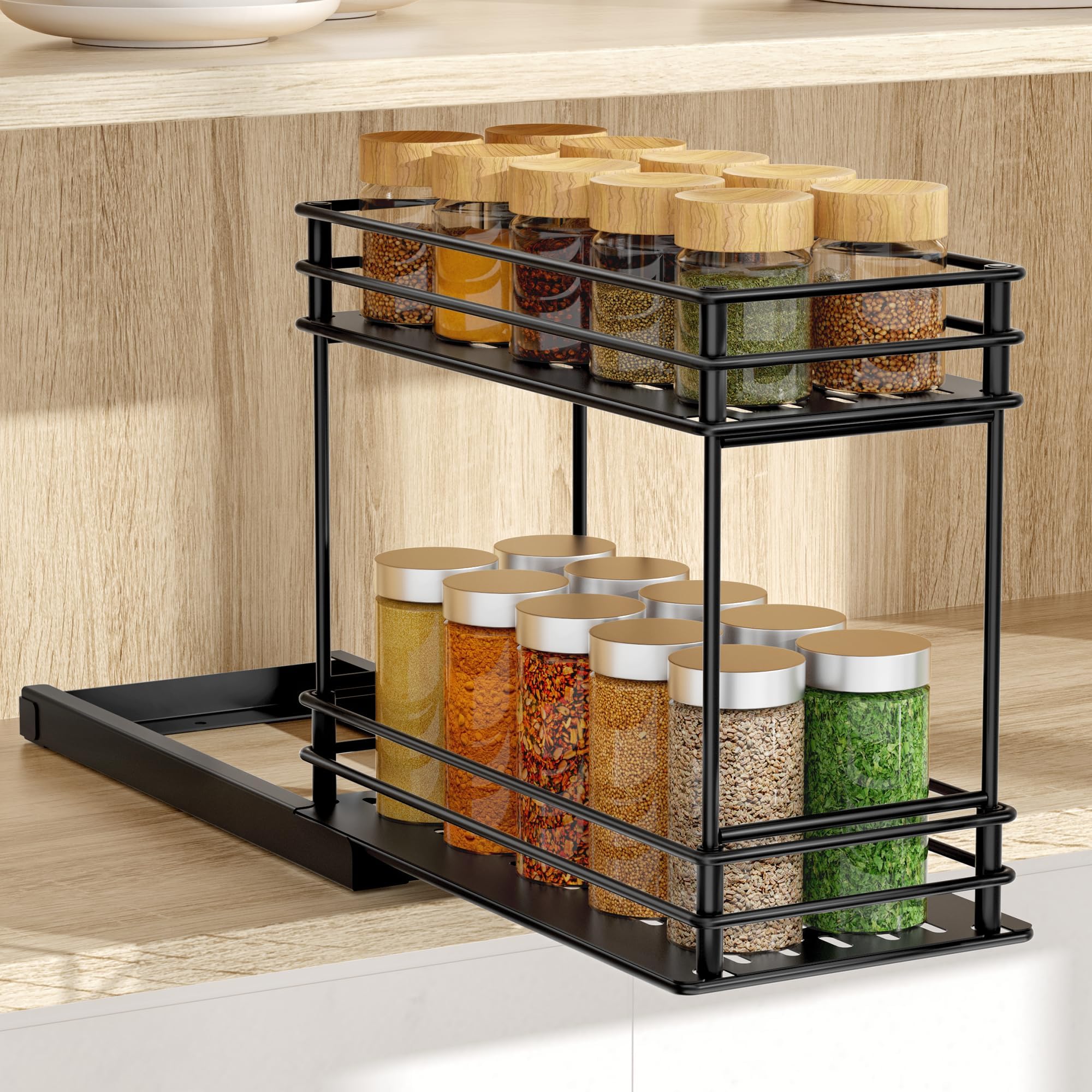 Amazon.com: madesmart Two Level Spice Organizer-Cabinet Collection ...