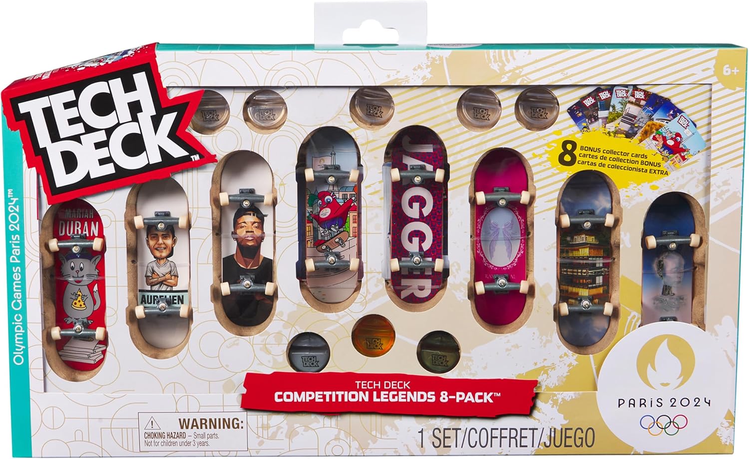 Amazon.com: Tech Deck, Competition Legends 8-Pack Fingerboards with ...