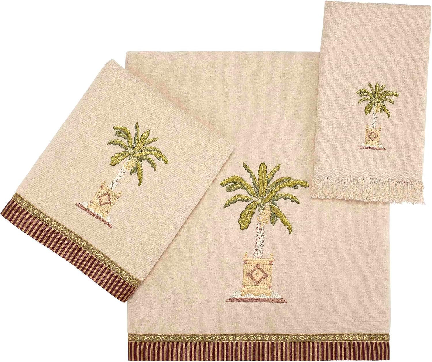 Amazon.com: Avanti Linens - 3pc Towel Set, Soft & Absorbent Cotton ...