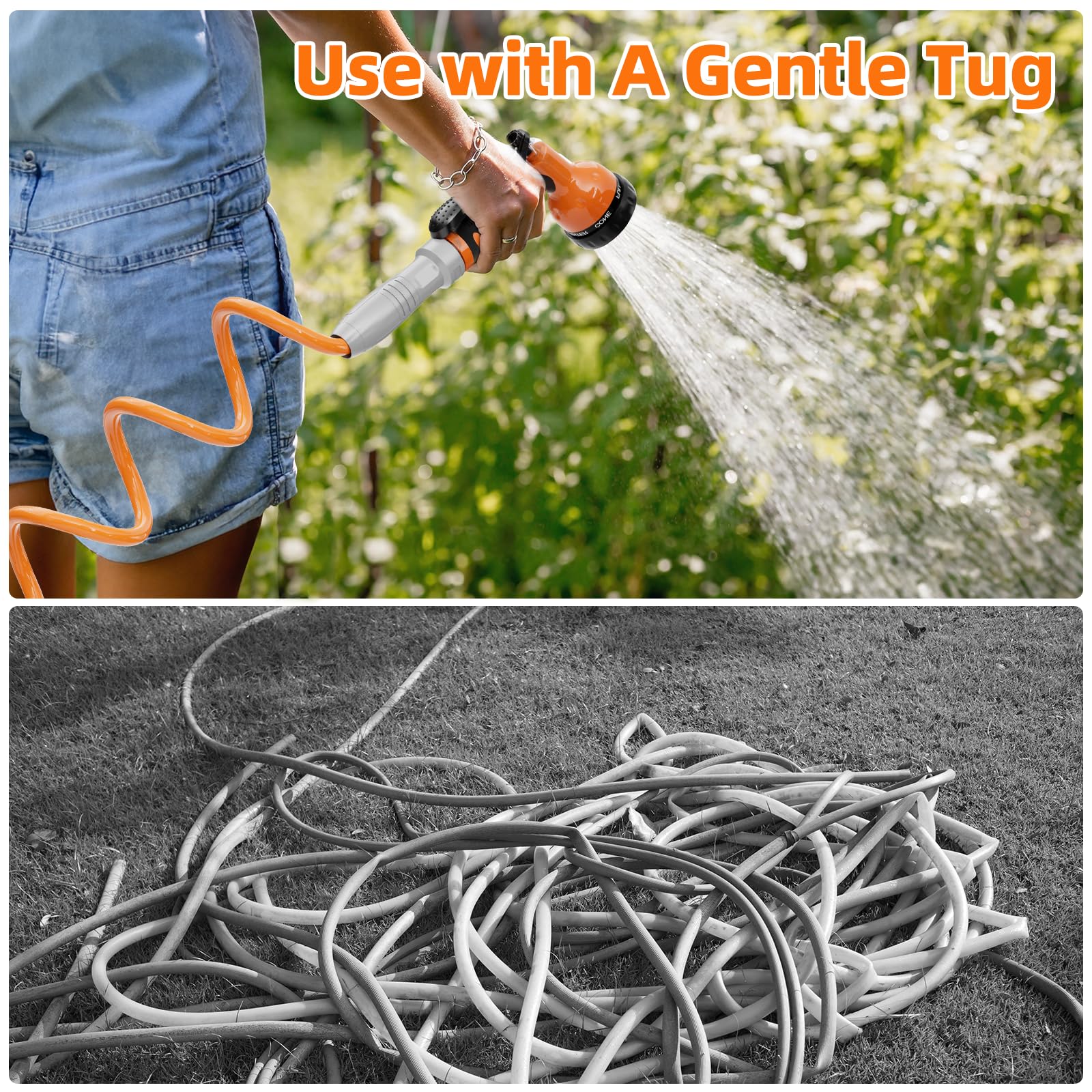 Snapklik.com : SPECILITE 3/8” Lightweight Coil Garden Hose 50 FT, EVA ...
