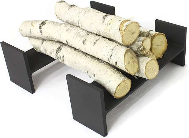 Amazon.com: Reclaimed Steel I-beam Fireplace Andiron Set Modern ...