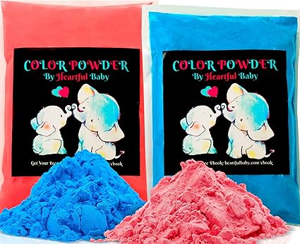 Amazon.com: Baby Gender Reveal Party Supplies - 2lb Pink and 2 lb Blue ...