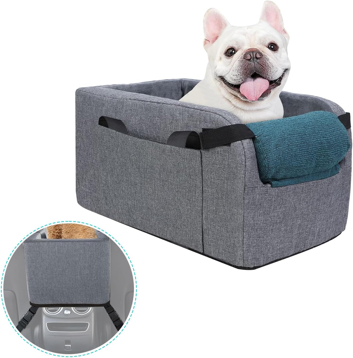 Amazon.com : FurrComfort Center Console Dog Car Seat - cat car seat ...
