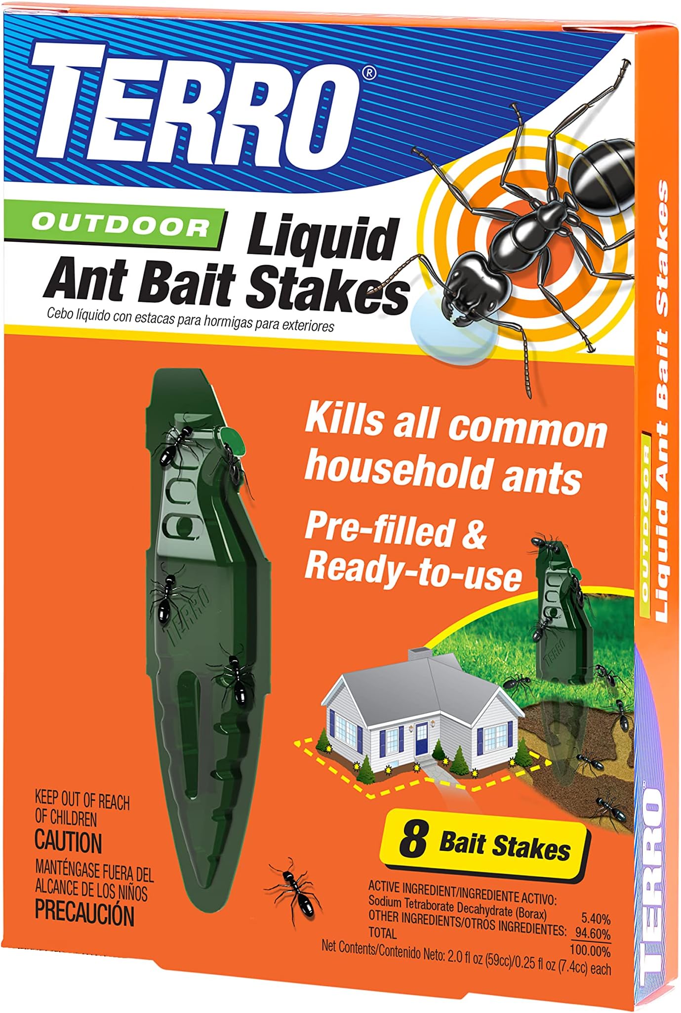 Amazon.com : Terro T1812 Outdoor Liquid Ant Killer Bait Stakes - 8 ...