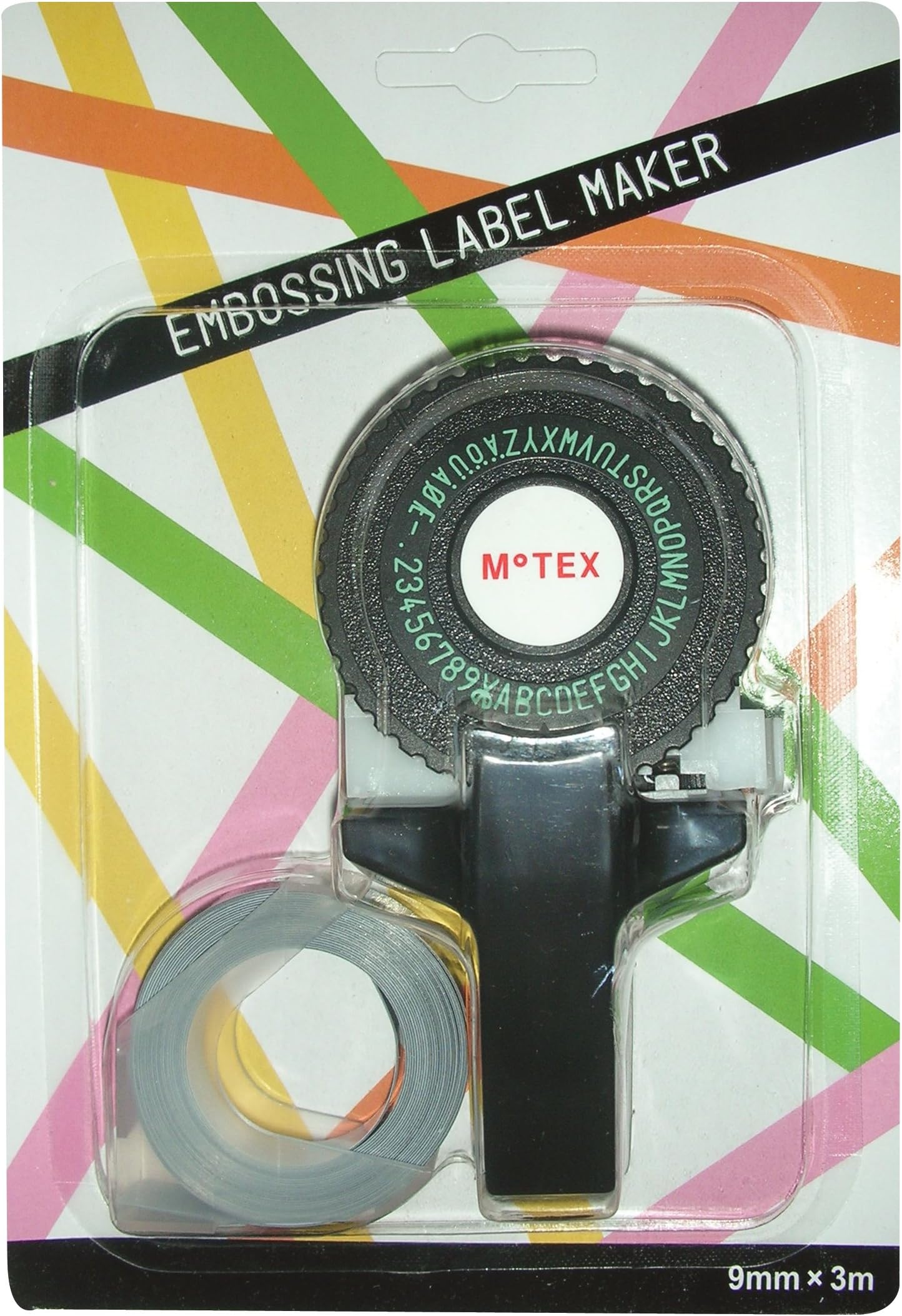 Motex E-101 Black Embossing Label Maker : Amazon.co.uk: Stationery ...