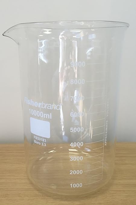 10L GLASS BEAKER : Amazon.co.uk: Business, Industry & Science