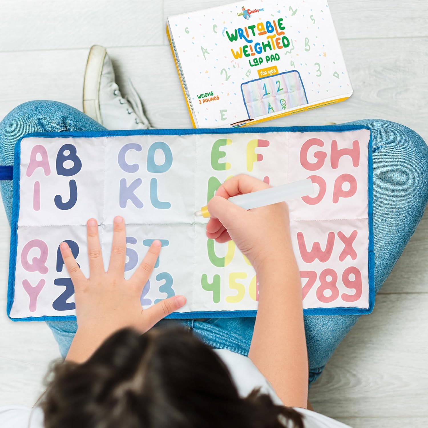 Amazon.com: LITTLE CHUBBY ONE Writable Weighted Lap Pad for Kids - 10 ...