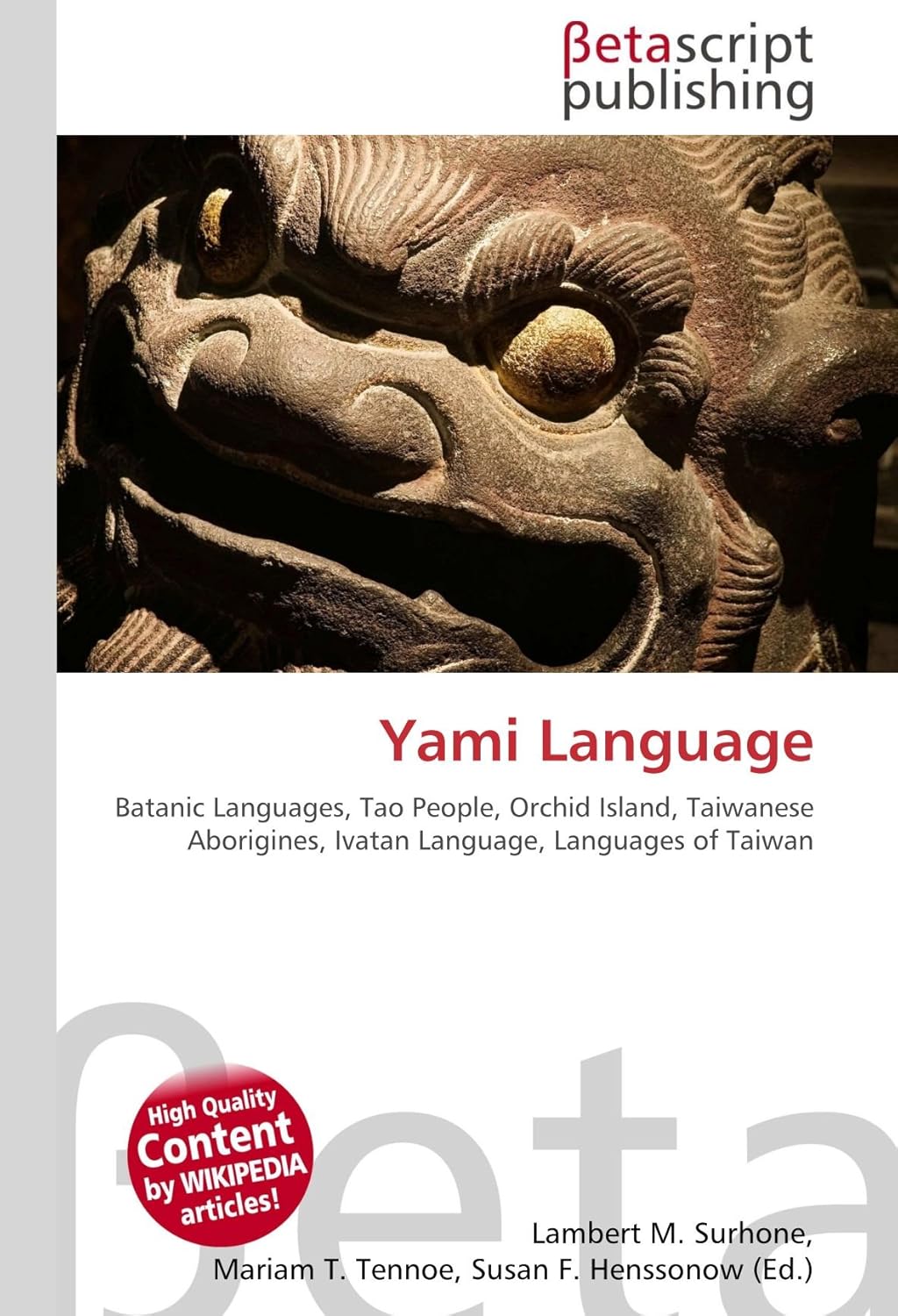 Yami Language: Batanic Languages, Tao People, Orchid Island, Taiwanese ...