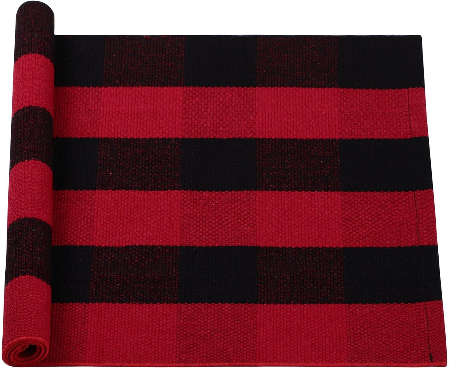 Amazon.com: uxcell Cotton Plaid Area Floor Rugs Carpet Indoor Outdoor ...