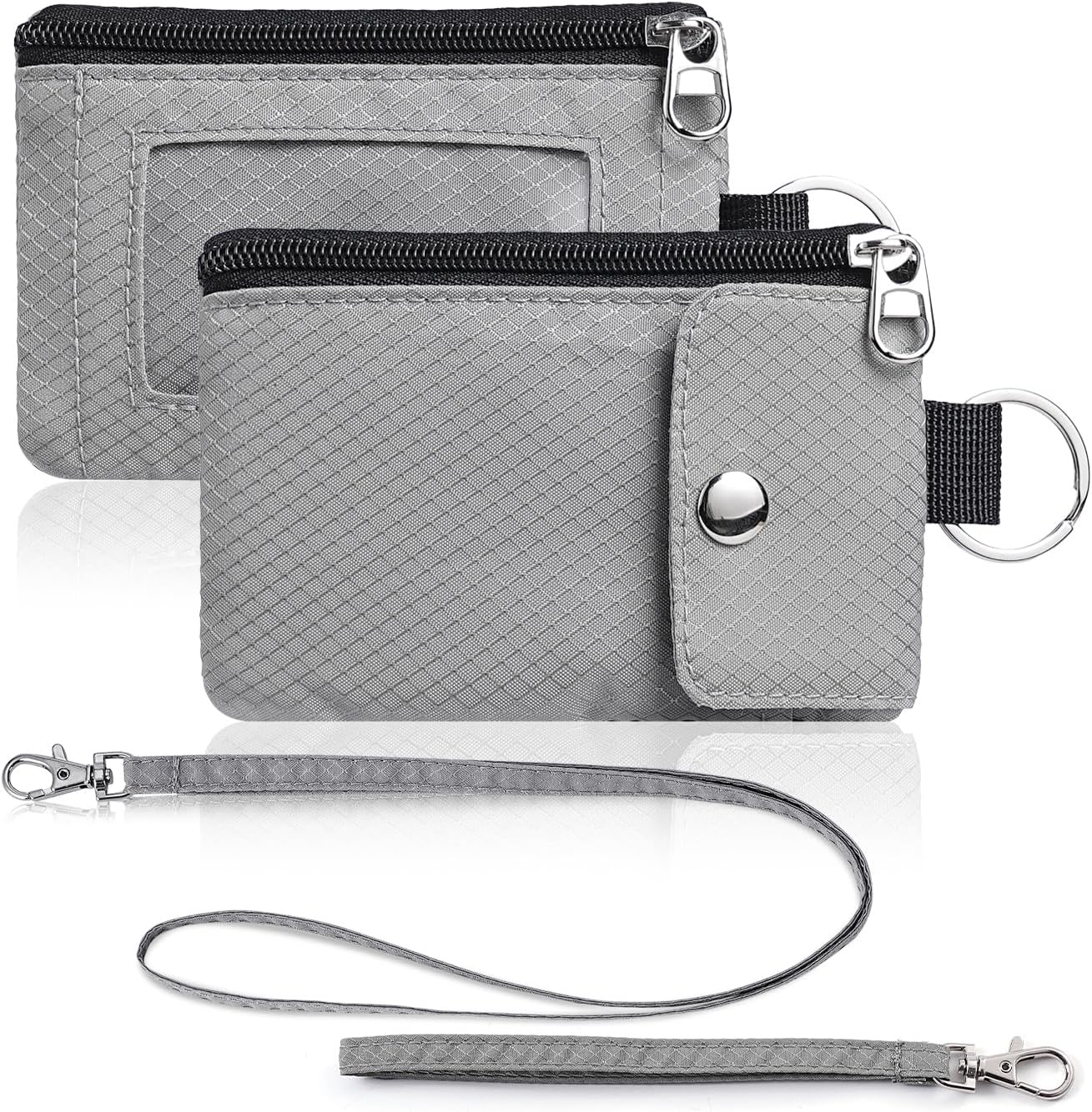 Amazon.com: Artpaxy Minimalist Wallet For Mens Womens, Keychain RFID ...