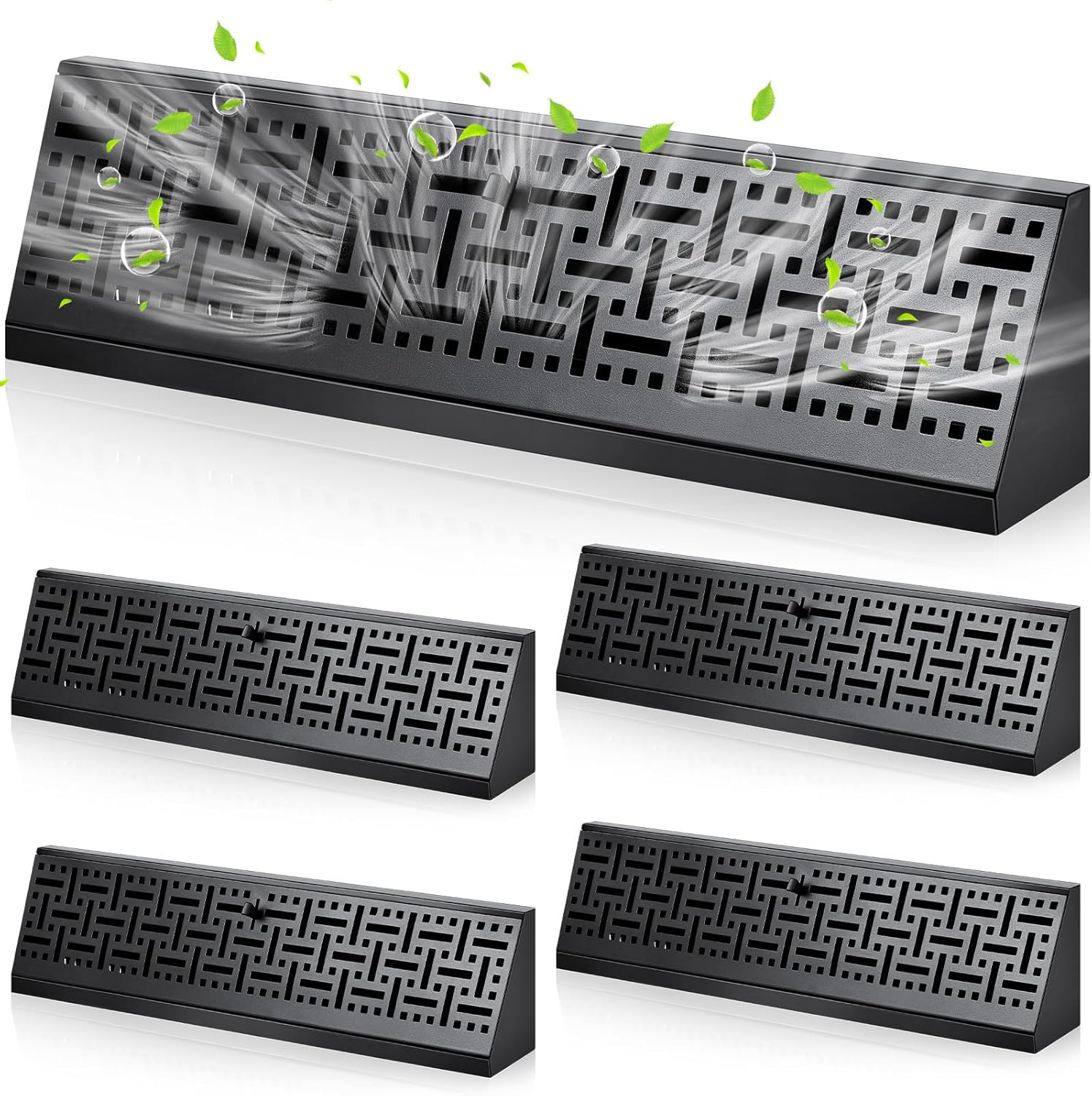 Landhoow 4 Pcs 18 Inch Baseboard Diffuser Register (Duct Opening Size ...