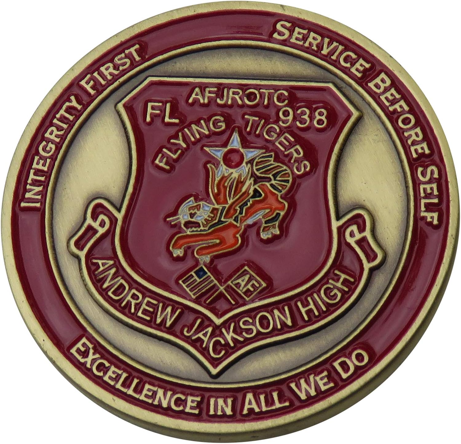 Amazon.com: AFJROTC Andrew Jackson High Flying Tigers Challenge Coin ...