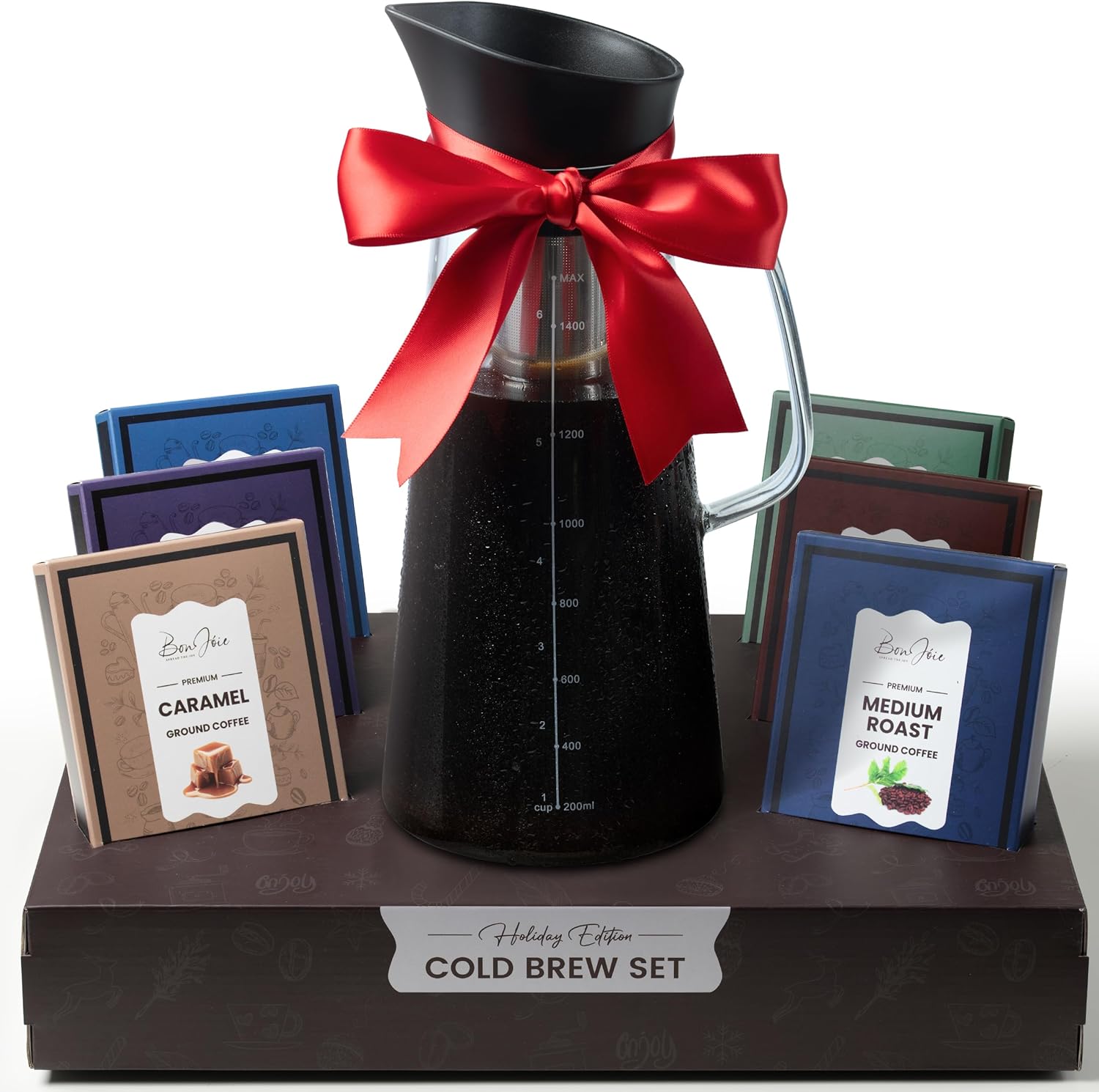 Amazon.com: Cold Brew Coffee Gift Set for Coffee Lovers - Coffee Set ...