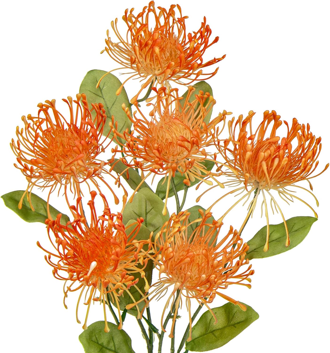 Amazon.com: Hollyone 33" Orange Artificial Mums for Outdoors Fall ...