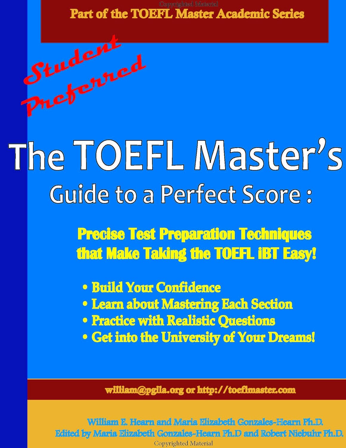 The TOEFL Master's Guide to a Perfect Score: Precise Test Preparation ...