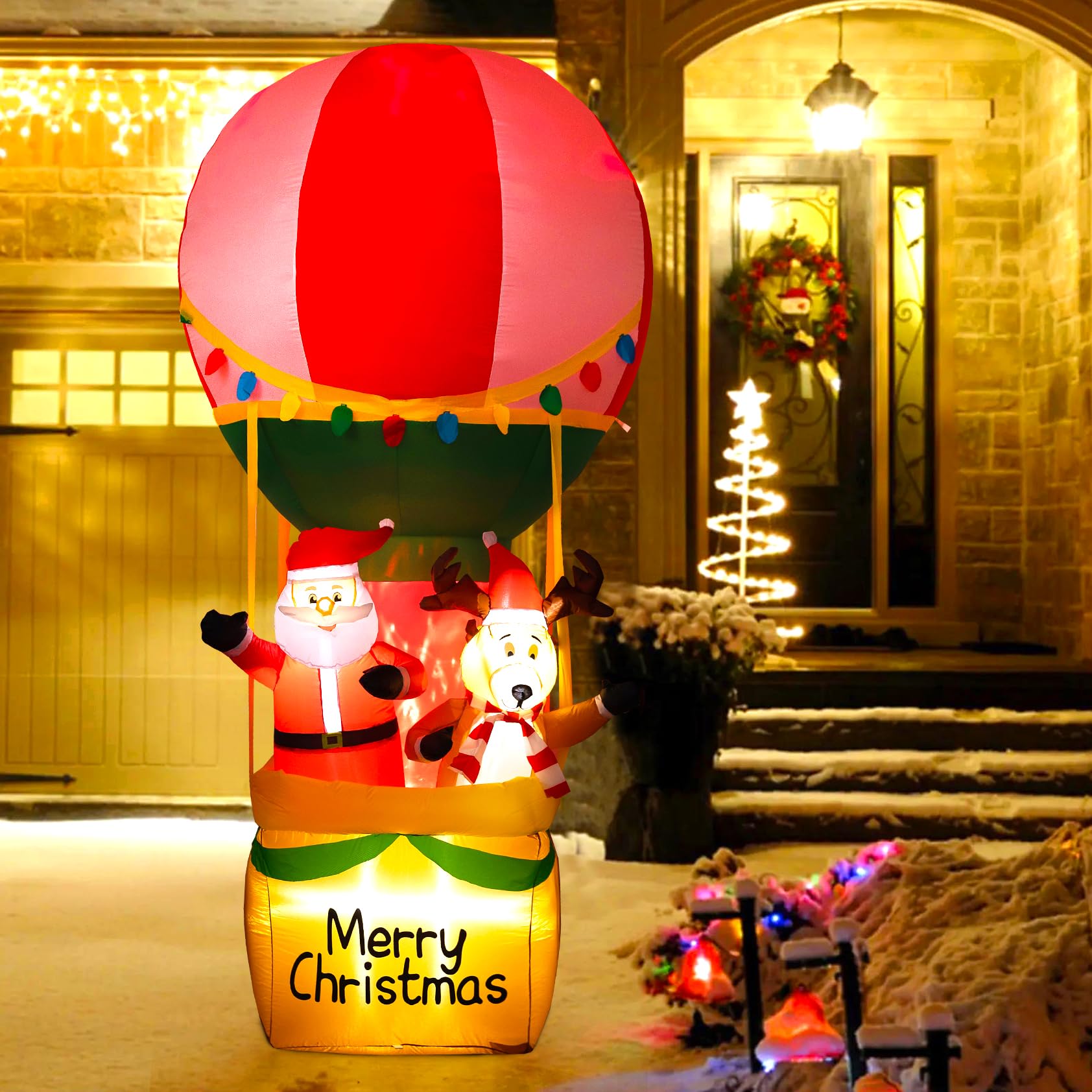 Christmas Inflatables Yard Decorations, 9FT Tall Christmas Inflatable ...