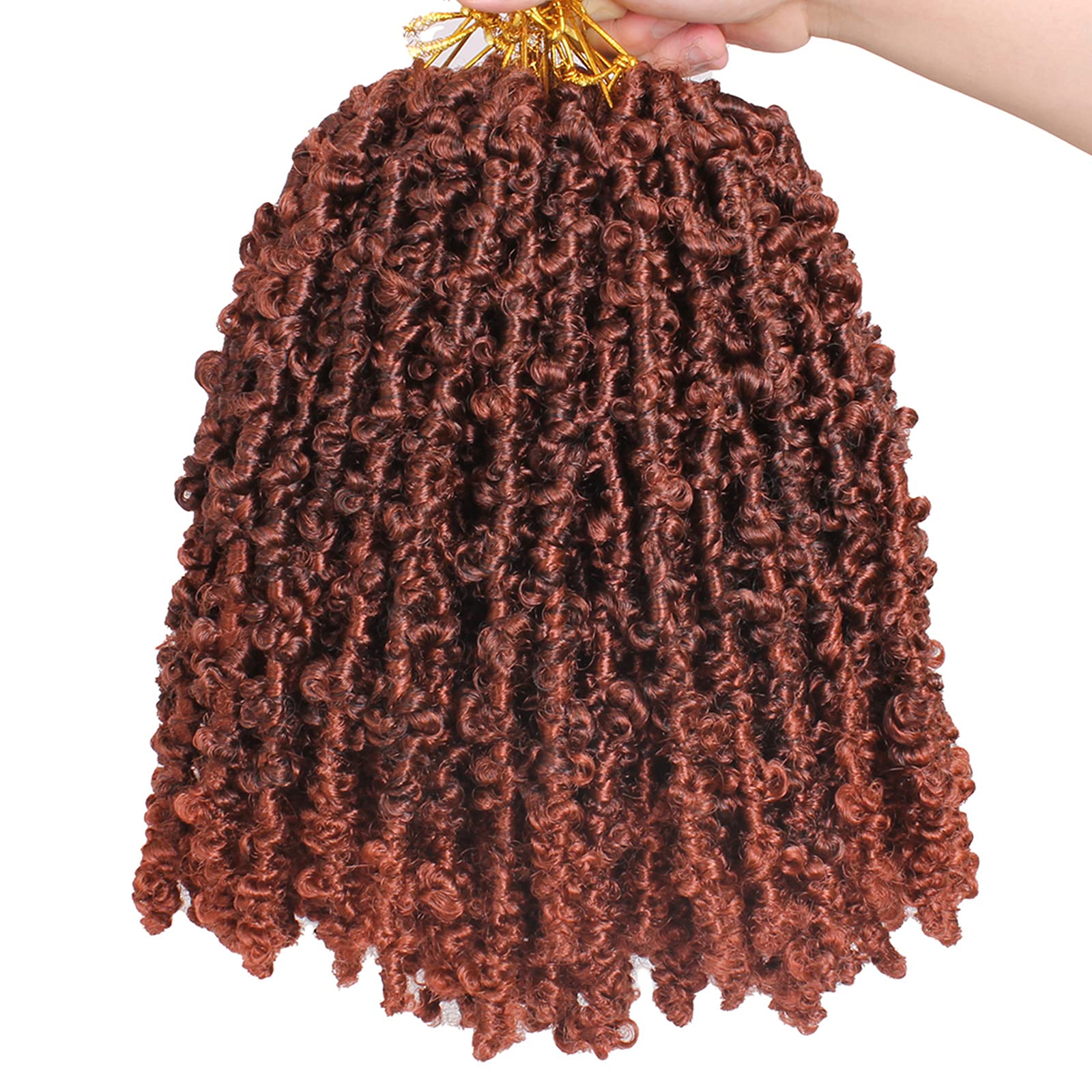 Snapklik.com : Ombre Copper Red Distressed Faux Locs Braiding Hair 12 ...