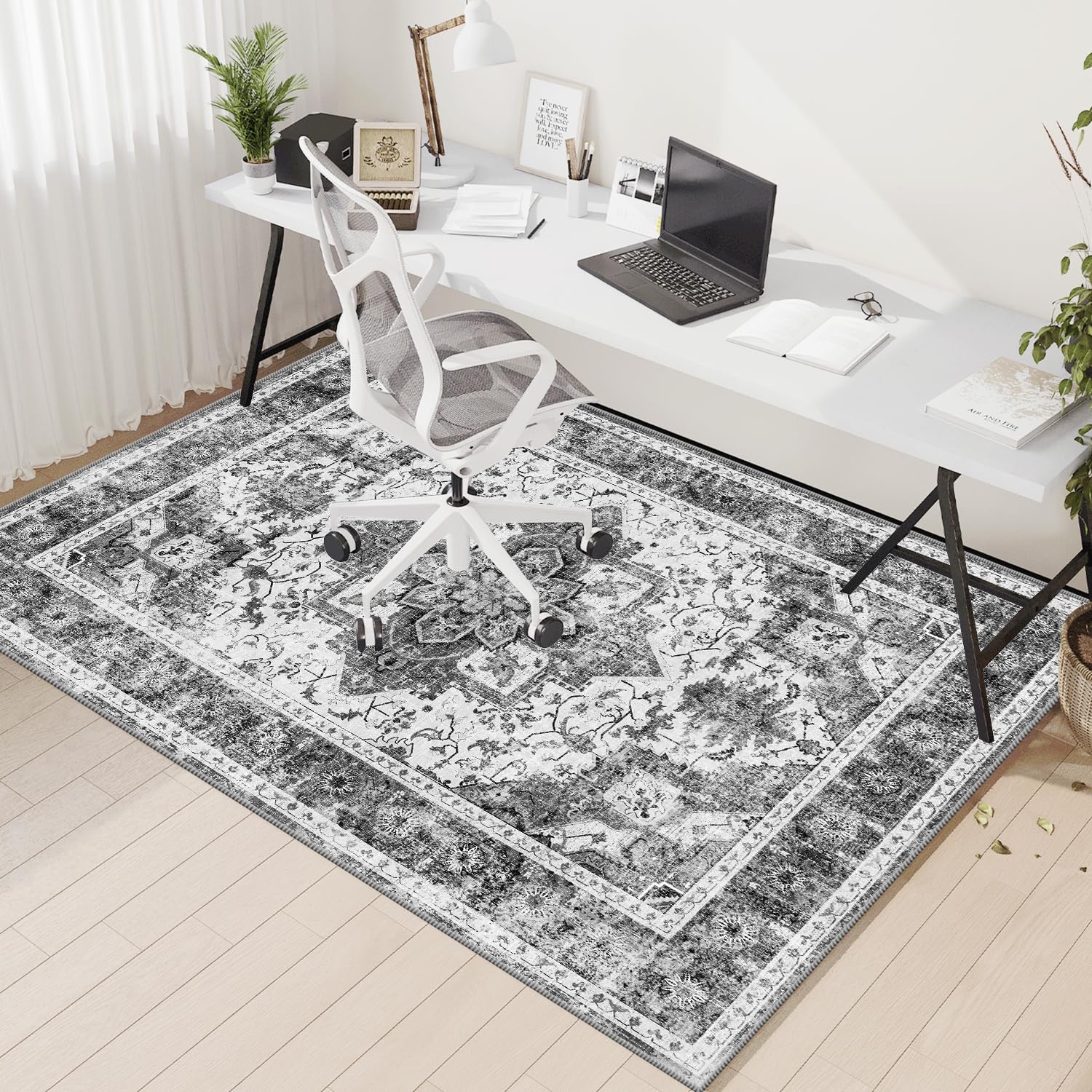 WTHYGB Office Chair Mat for Hardwood Floor Computer Desk Floor Rug ...