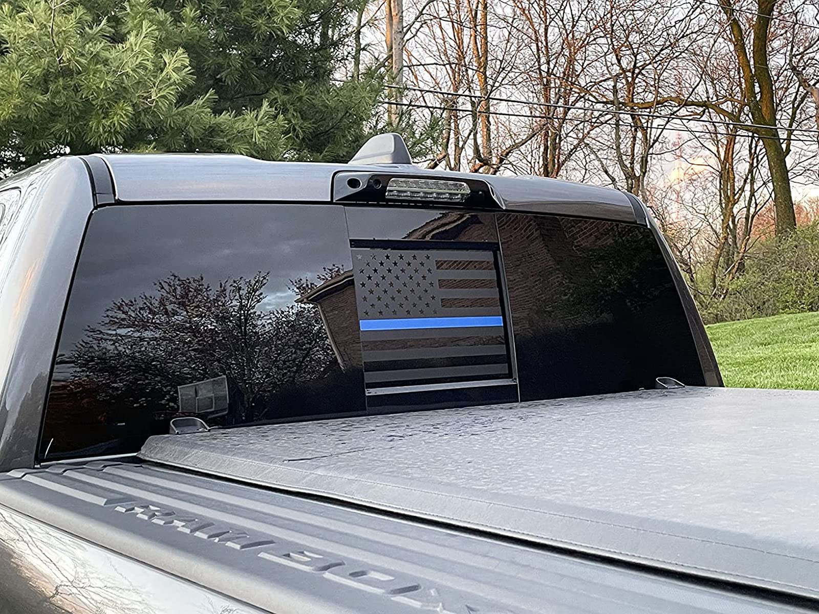Snapklik.com : Zxiaochun Rear Middle Window American Flag Decal For ...