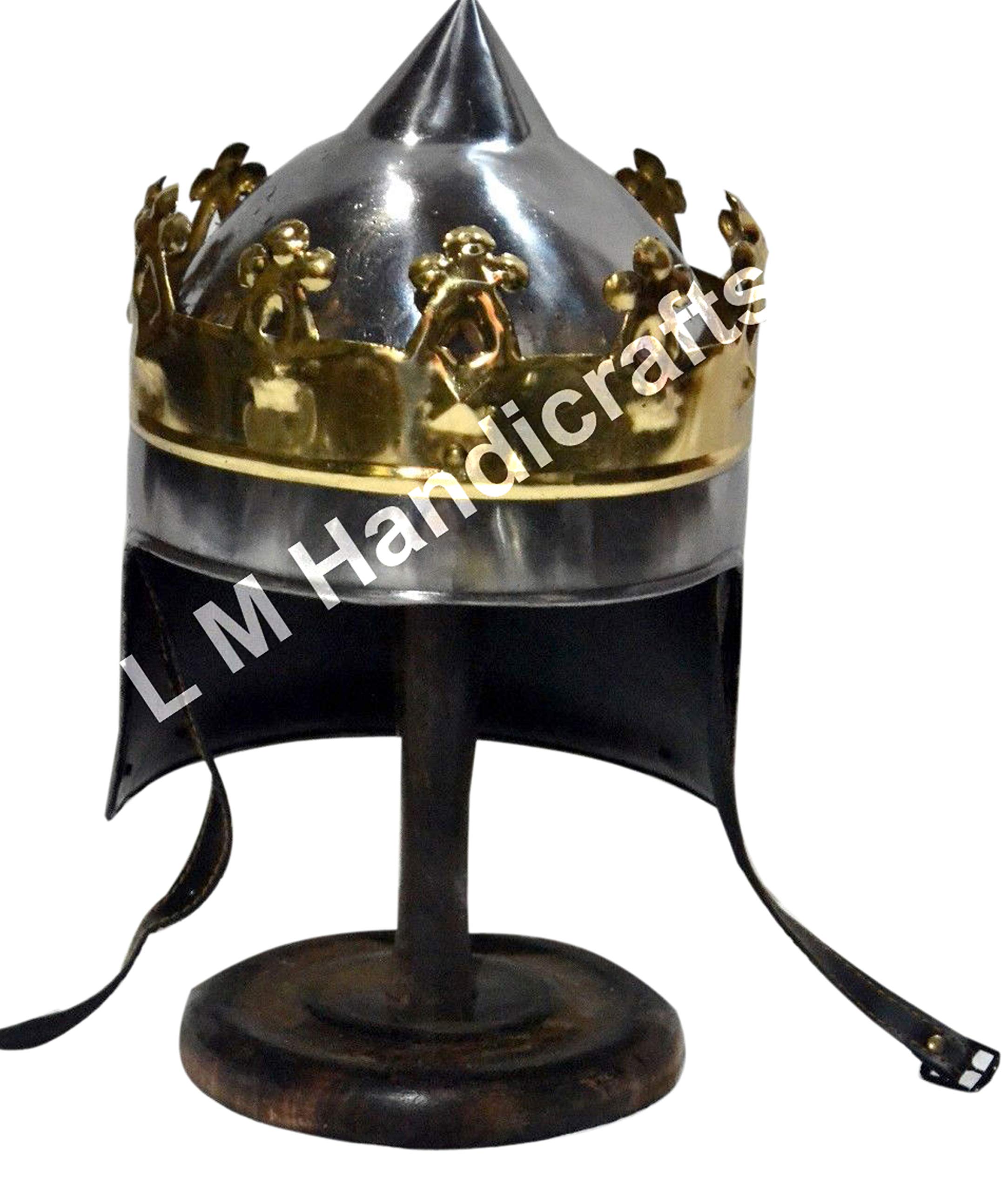 Buy L M Handicrafts Medieval King Arthur Helmet Reenactment 18 Gauge ...