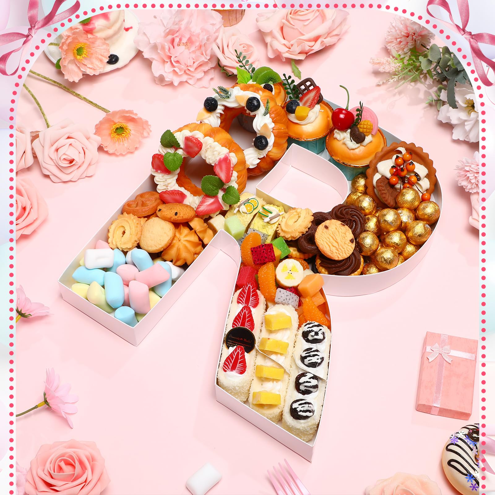 Snapklik.com : Mifoci 13.7inch Cardboard Letter Boxes Charcuterie ...