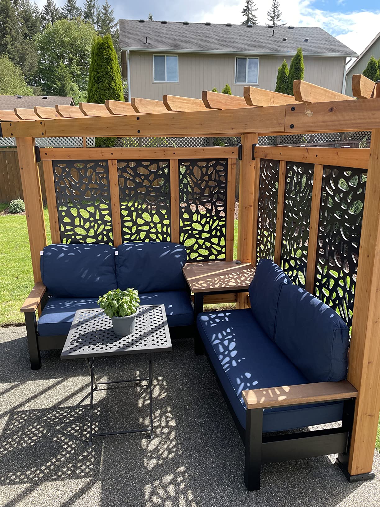 $59/mo - Finance Backyard Discovery Verona 12' x 8' Cedar Wood Cabana ...