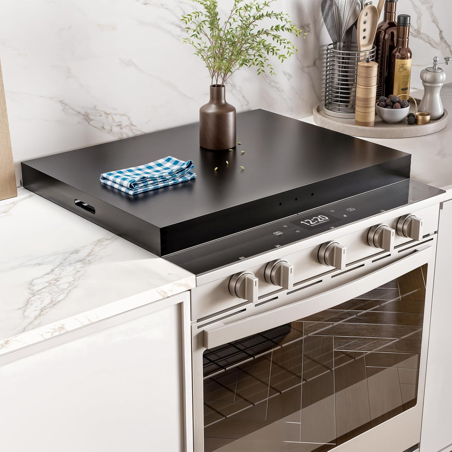 Amazon.com: TIDITA Stove Top Cover - Acacia Wood Noodle Board for Gas ...