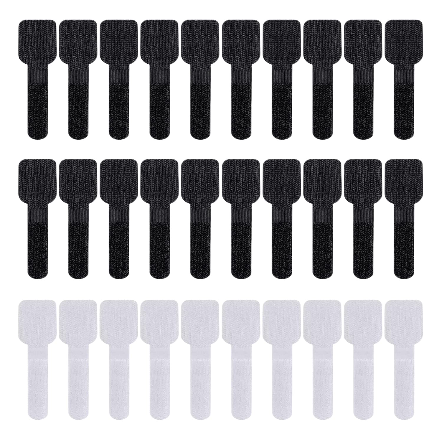 30 Pcs 29 * 90mm Cable Management Tapes, Adhesive Cable Management ...