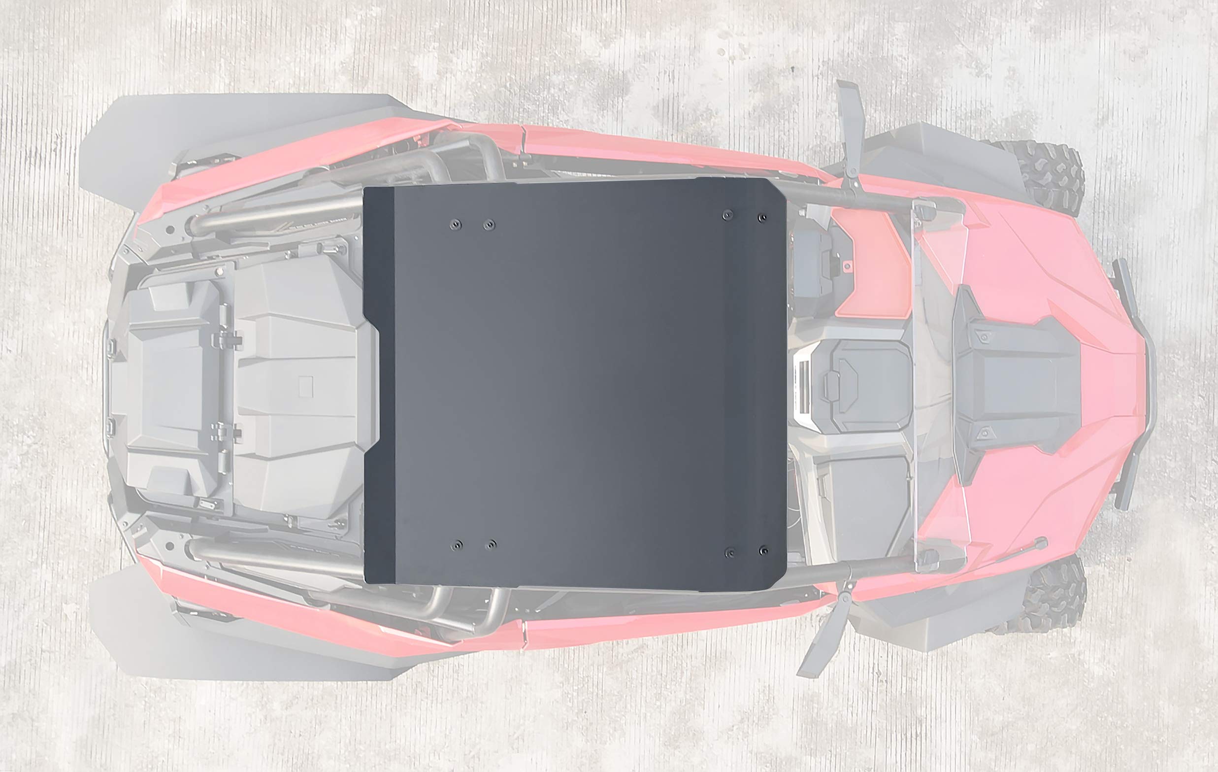 Aluminum Roof Top for Polaris RZR RPO XP, SAUTVS Black Heavy Duty ...