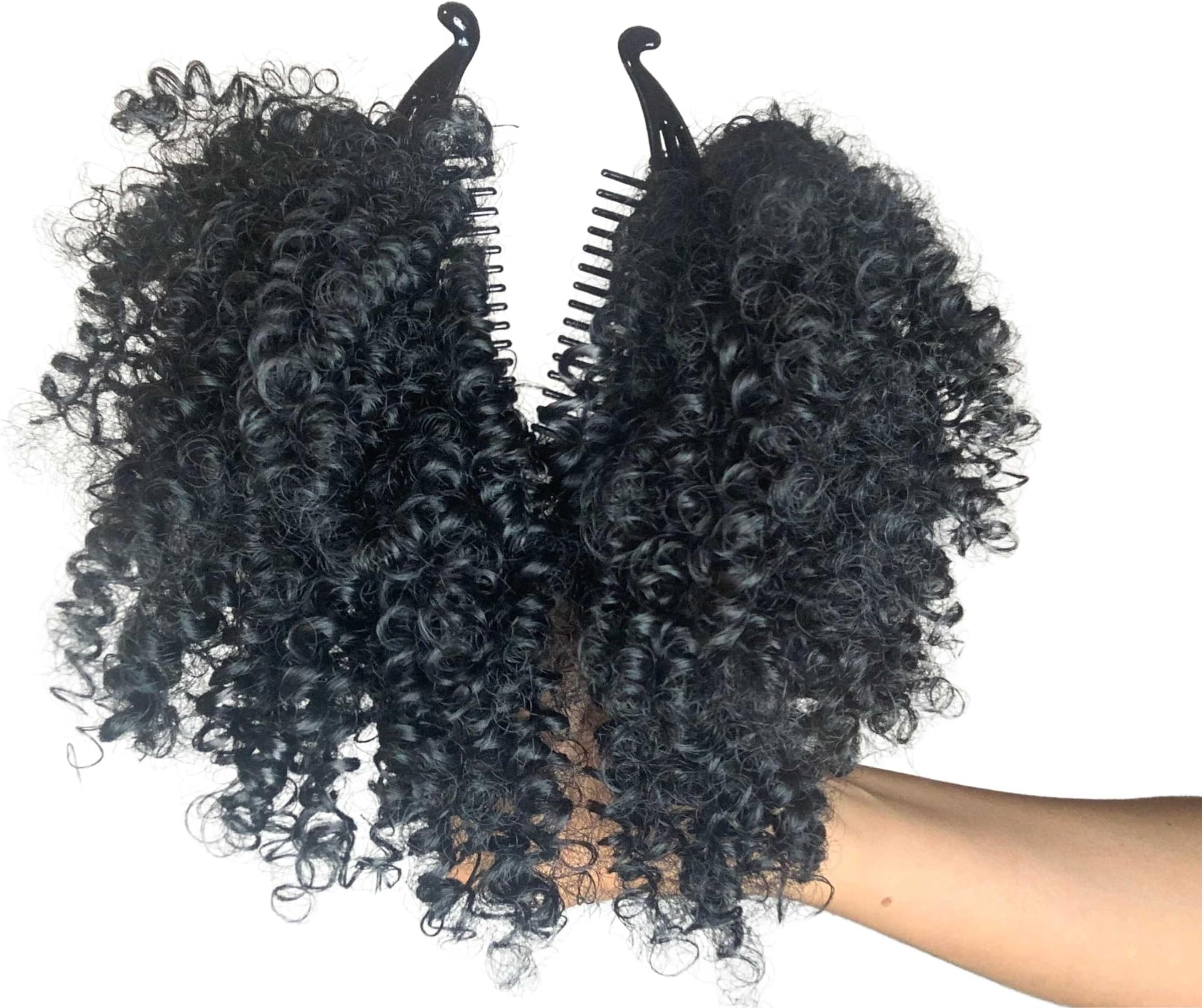 Amazon.com : Generic Afro Banana Clip | Short Kinky Curly Afro Ponytail ...