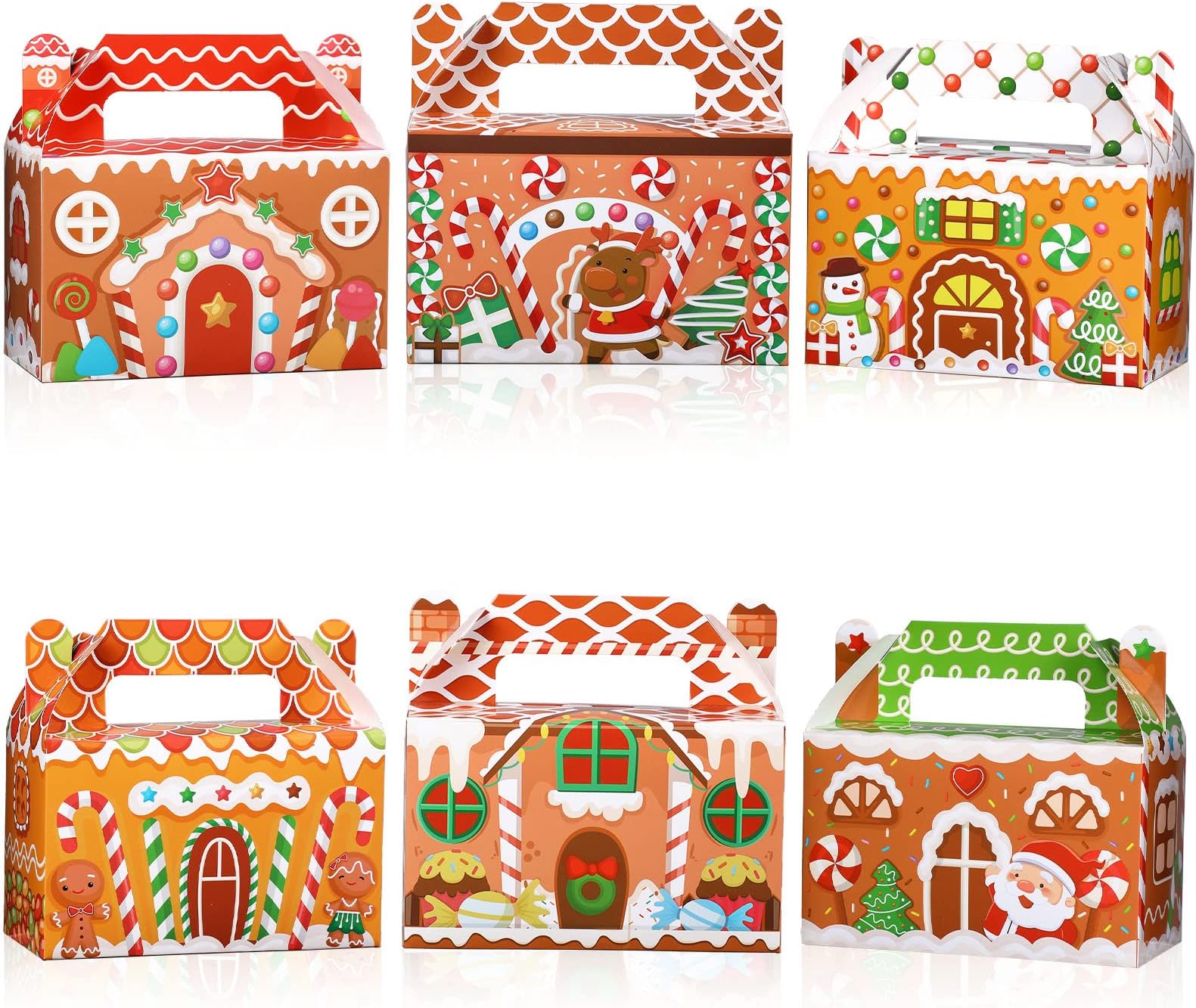 Amazon.com: FRIDAY NIGHT Christmas Treat Boxes Gingerbread House ...