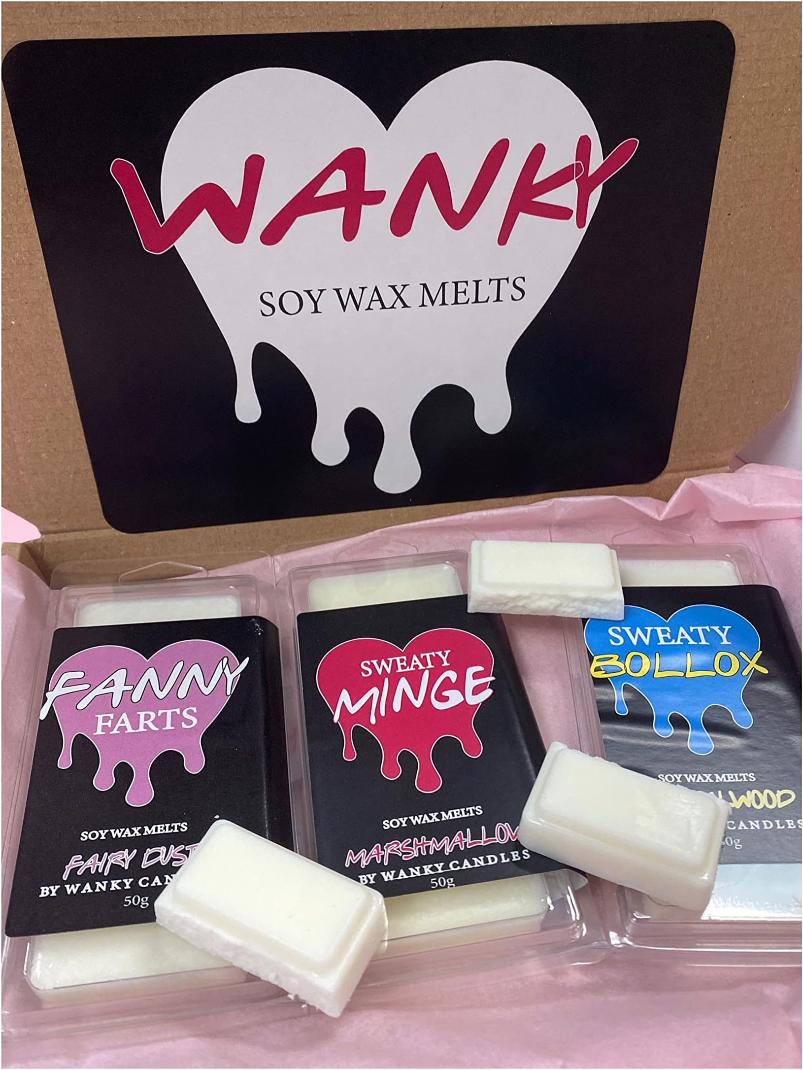 Wanky Candle Rude Wax Melts, Scented Wax Melt Gift Set, Funny Wax Melt ...